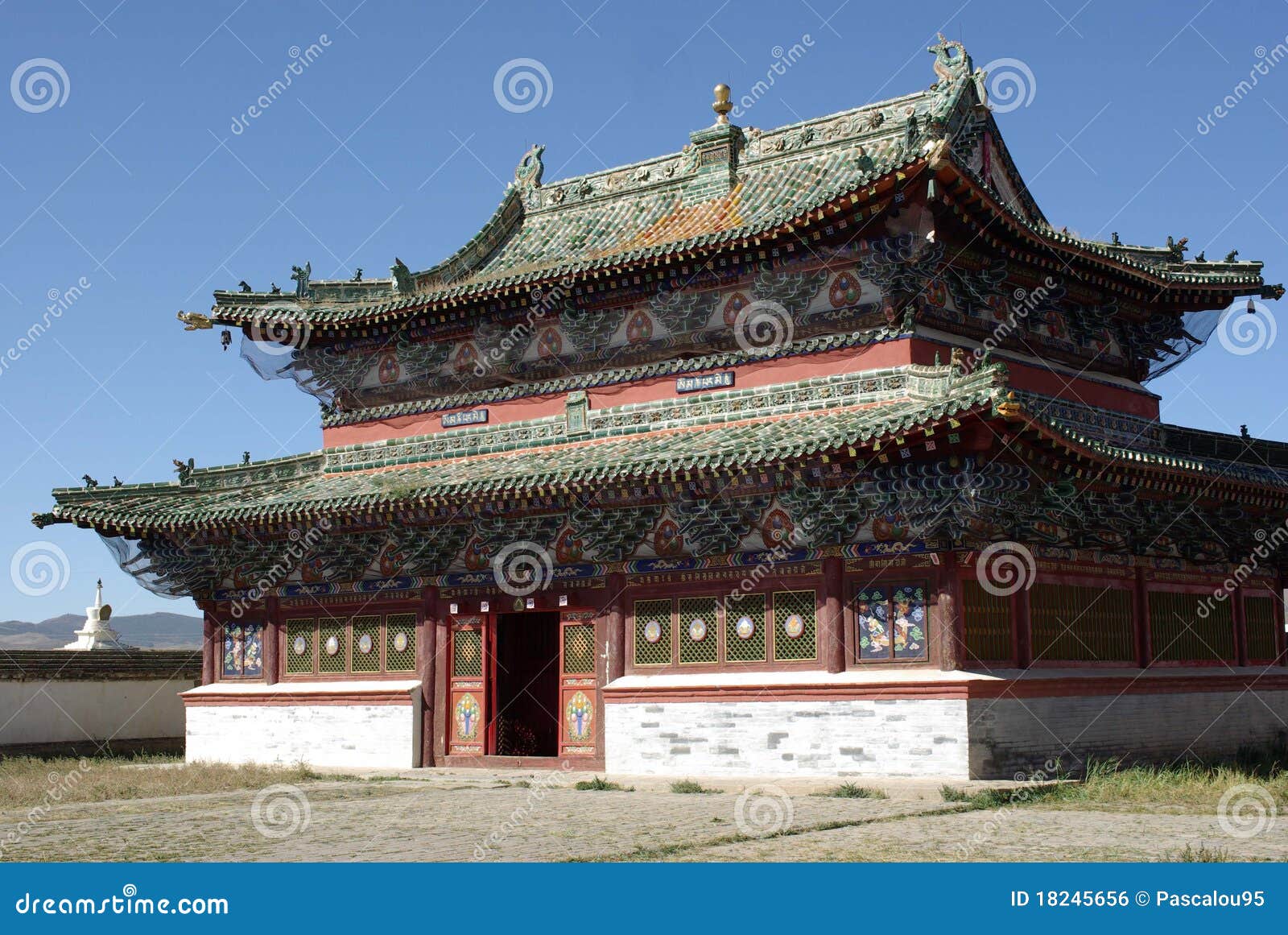 Buddhist Temple in Mongolia Stock Photo - Image of ancient, religion ...