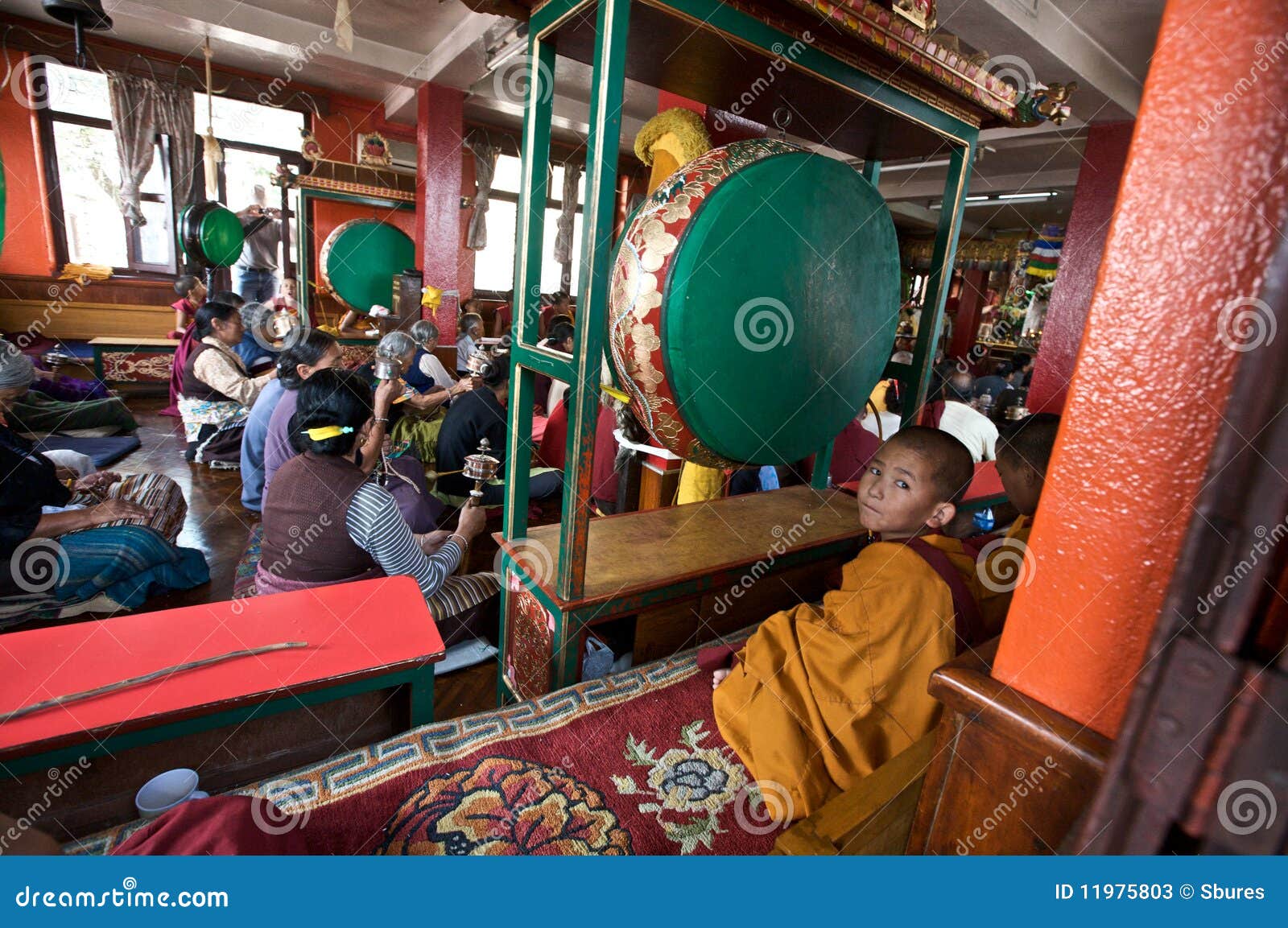 Buddhist Temple Service editorial stock photo. Image of service - 11975803