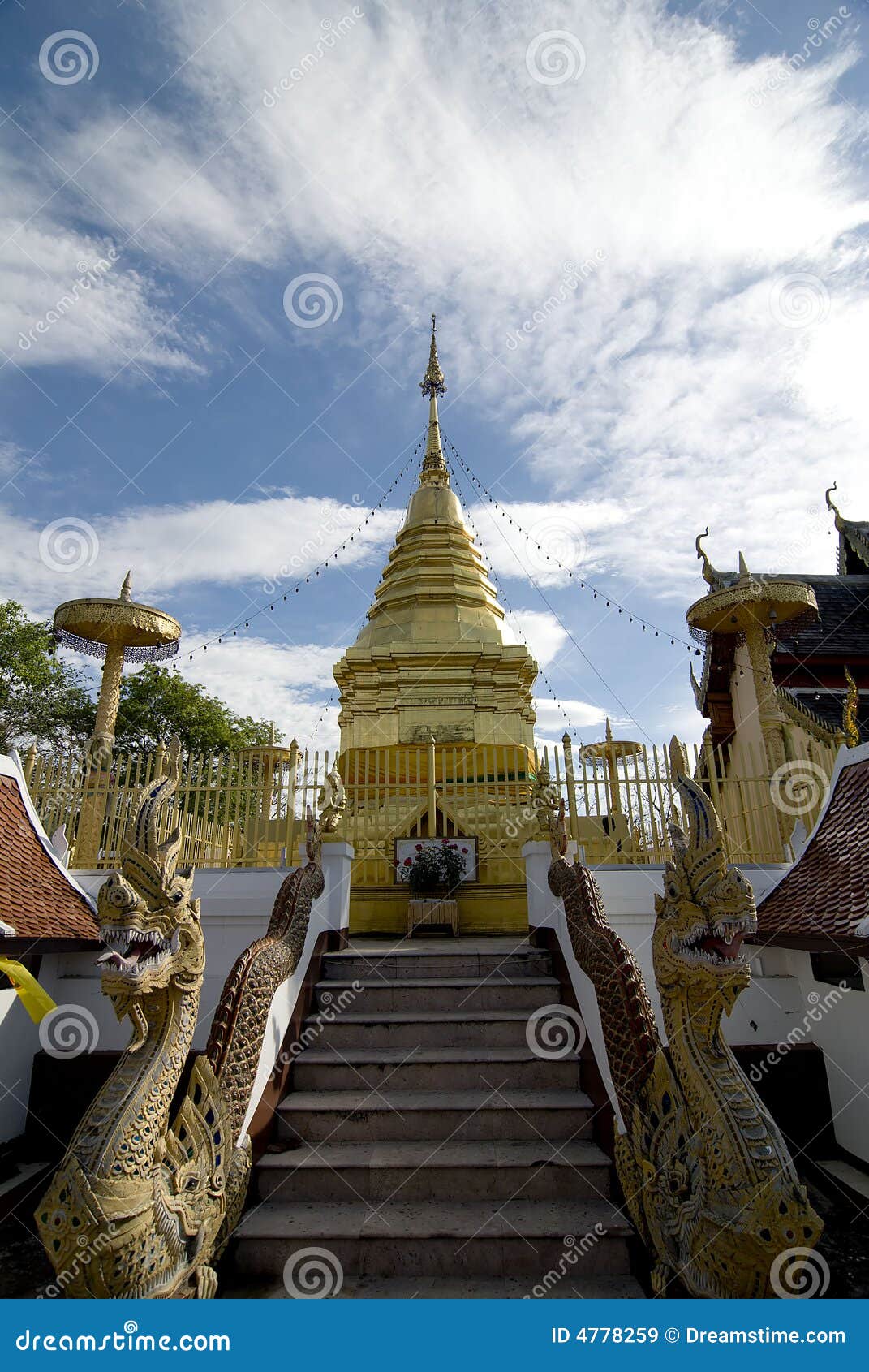 Buddhist Temple; Wat Doi Kham, Chiang Mai, Thailand Stock Image - Image ...