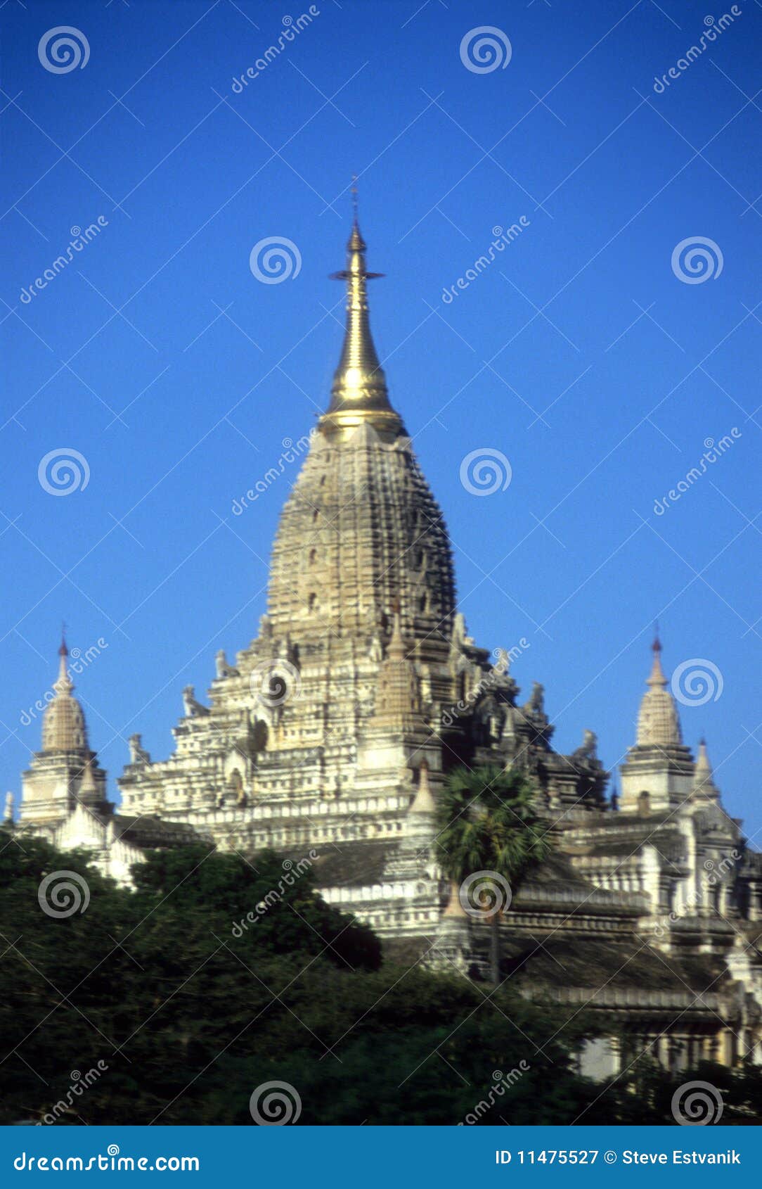 Buddhist Temples in Ancient Ruins of Pagan Stock Image - Image of ...