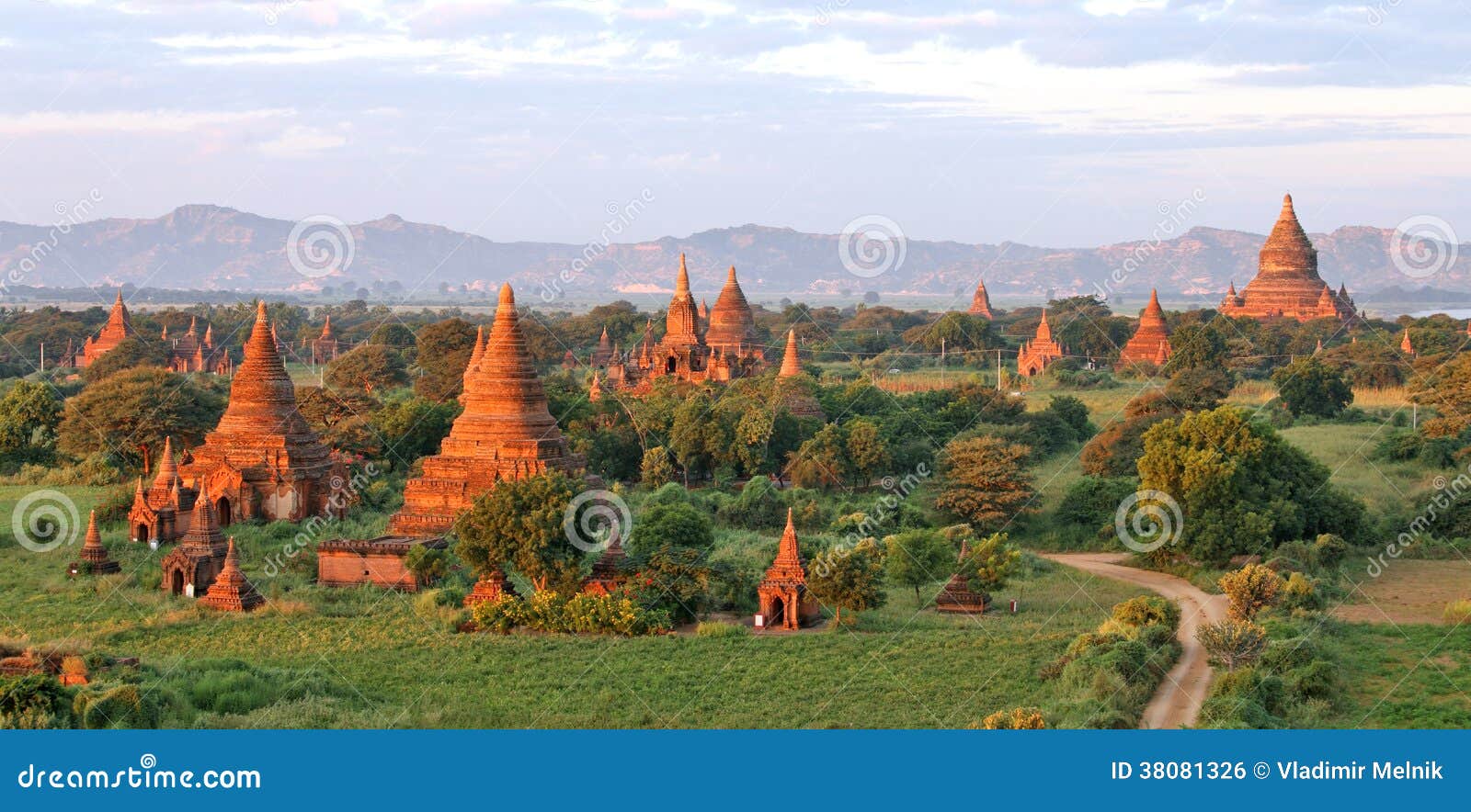 Buddhist temples in Bagan stock photo. Image of building - 38081326