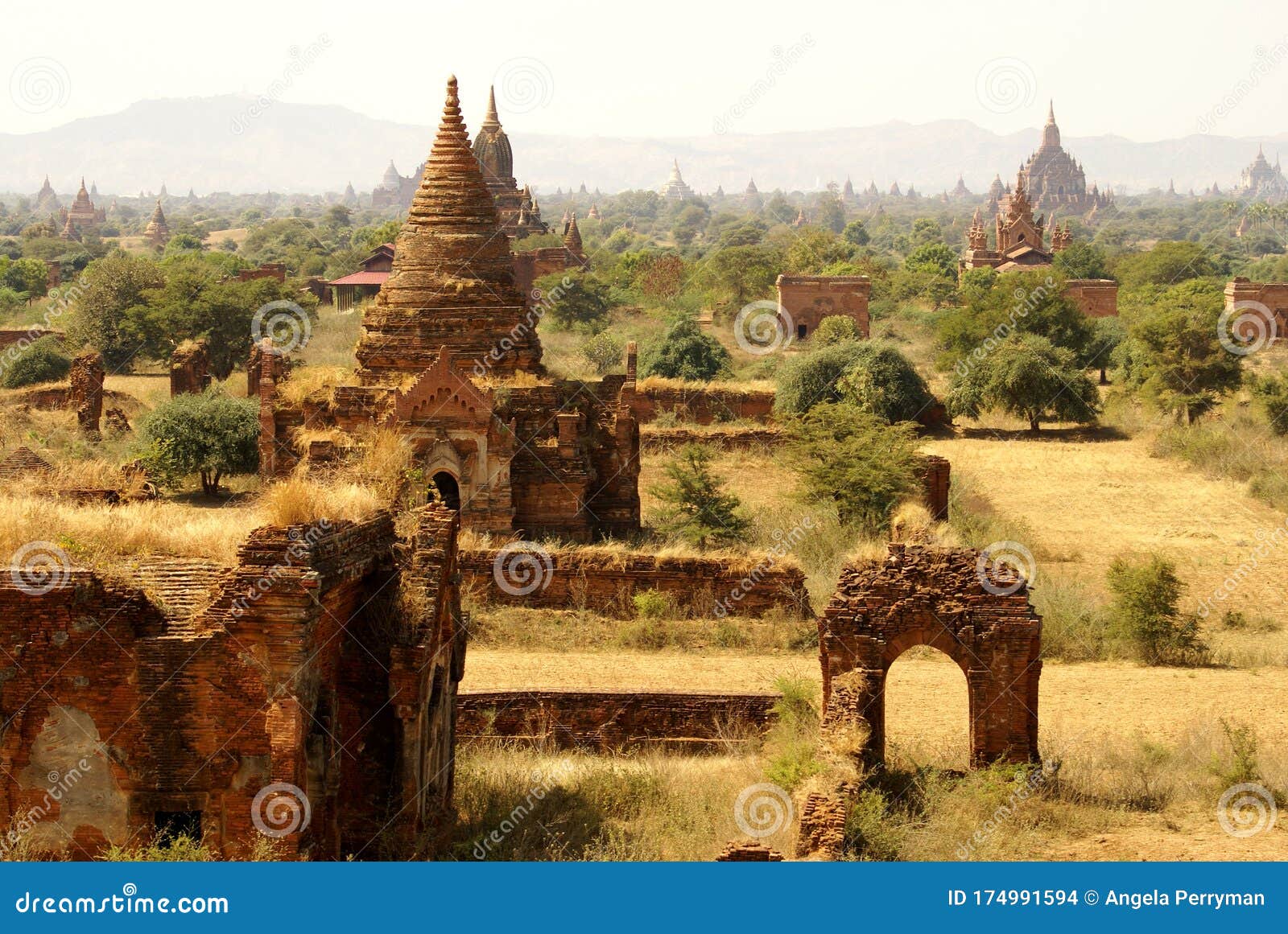 Buddhist Temples in Myanmar Stock Photo - Image of asia, southeast ...