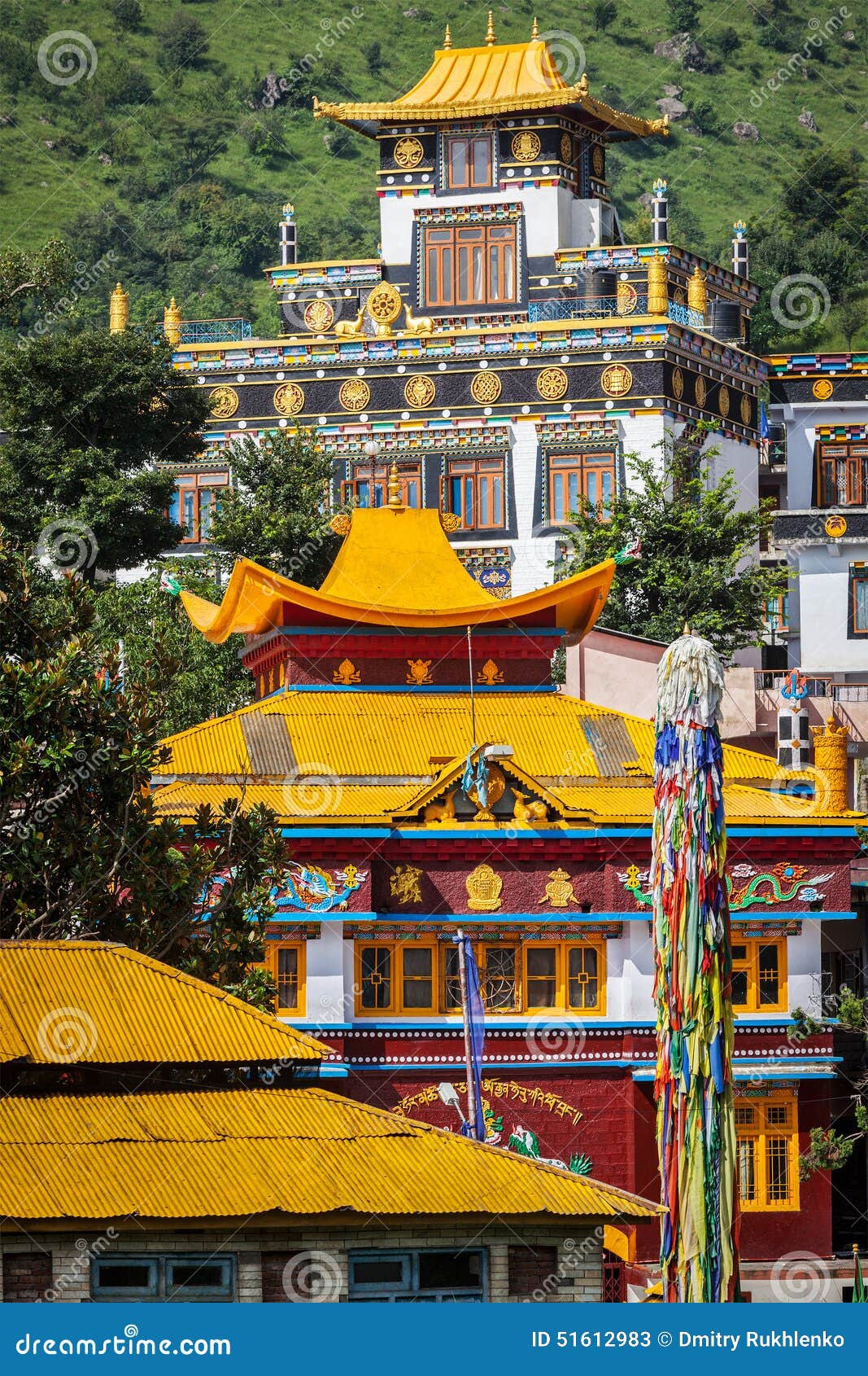 Buddhist temples stock image. Image of temple, rewalsar - 51612983