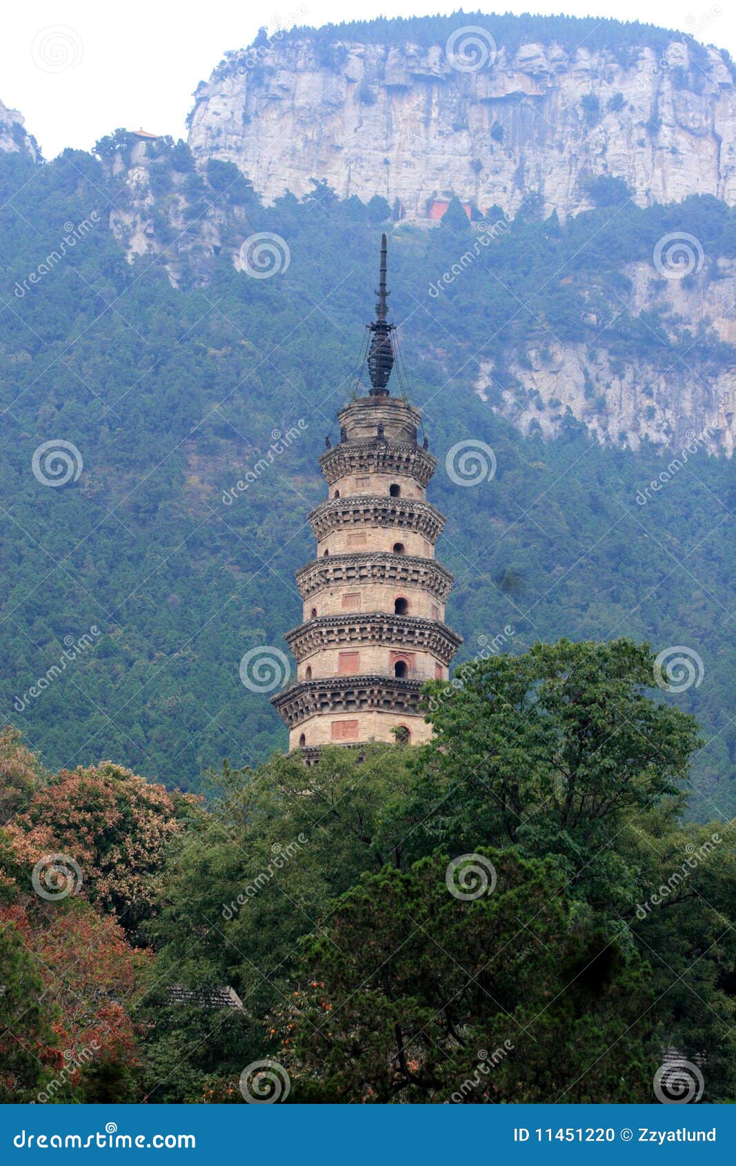 Buddhist tower stock photo. Image of scene, landscape - 11451220