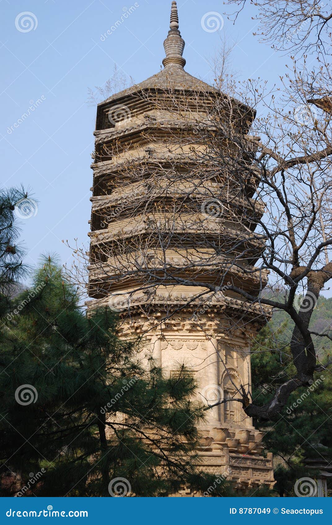 Buddhist tower stock image. Image of architecture, outdoors - 8787049