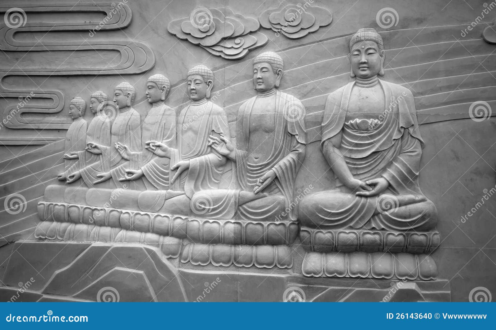 Buddhistic Sculptures stock photo. Image of religious - 26143640