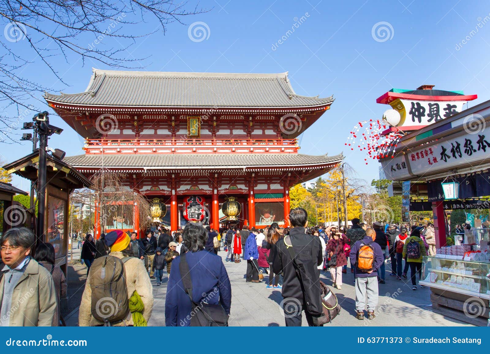 Buddhistischer Tempel Tokyo Japan Sensoji Redaktionelles Stockfoto ...