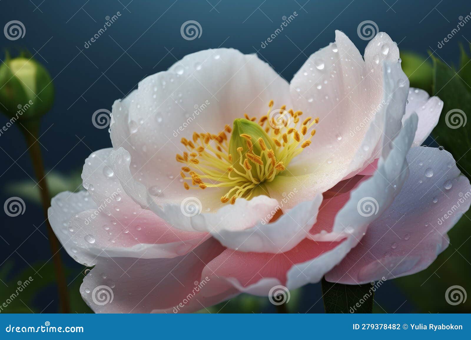 Budding Peony Flow. Generate Ai Stock Illustration - Illustration of ...