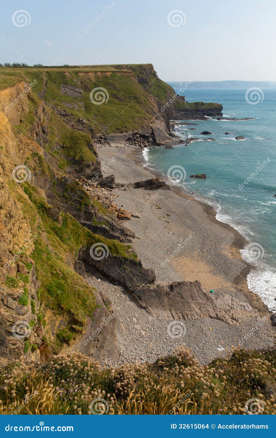 Bude Beach at Compass Point North Cornwall England UK Stock Photo ...