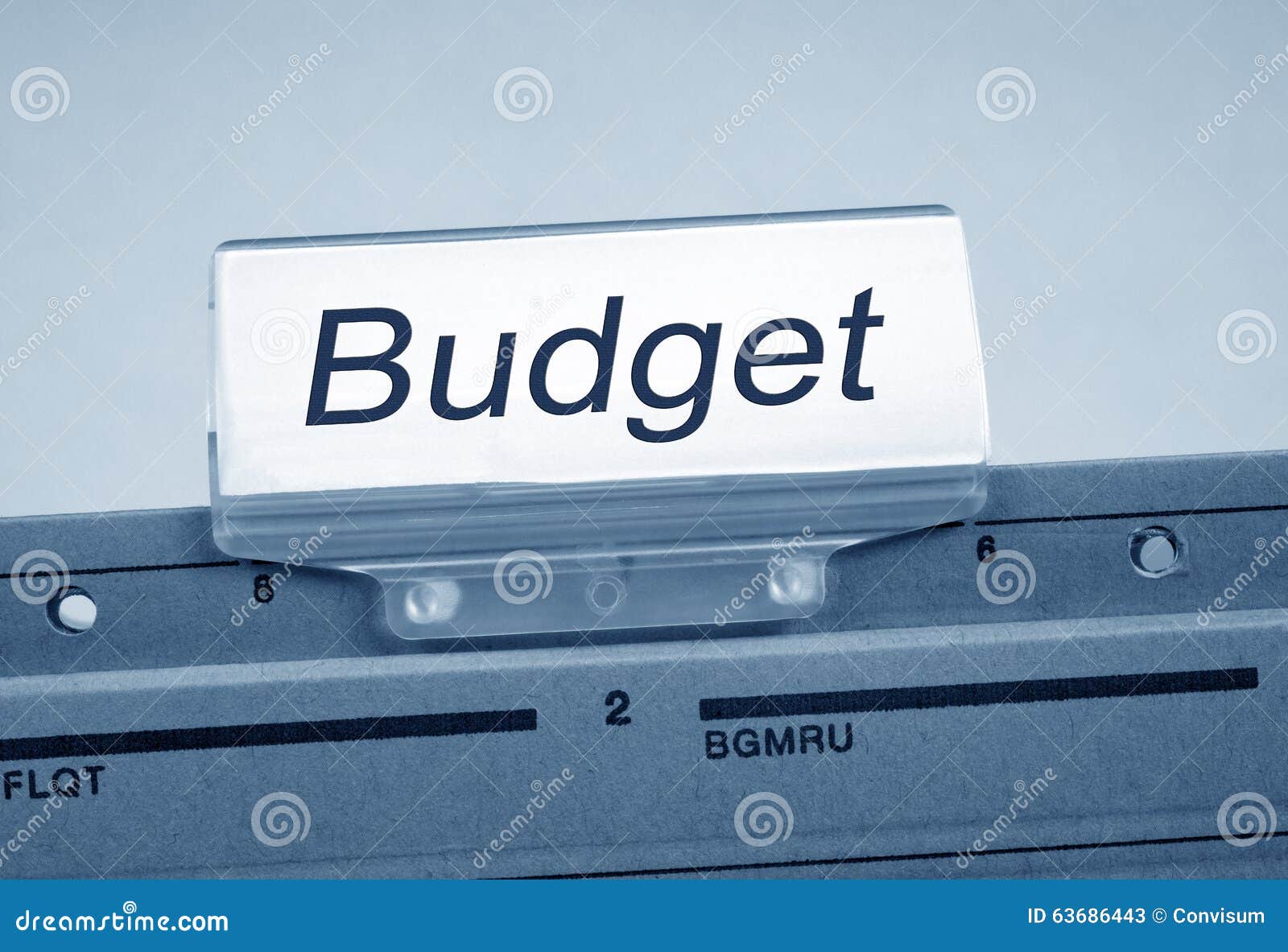 Budged Tag on Register Folder Stock Image - Image of concept, sales ...