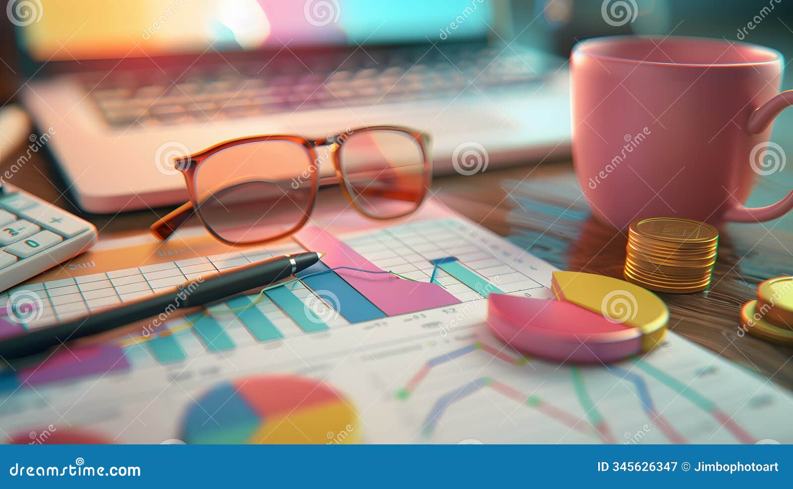 Budget Analysis Spreadsheet and Financial Stock Illustration - Illustration of savings, strategy ...