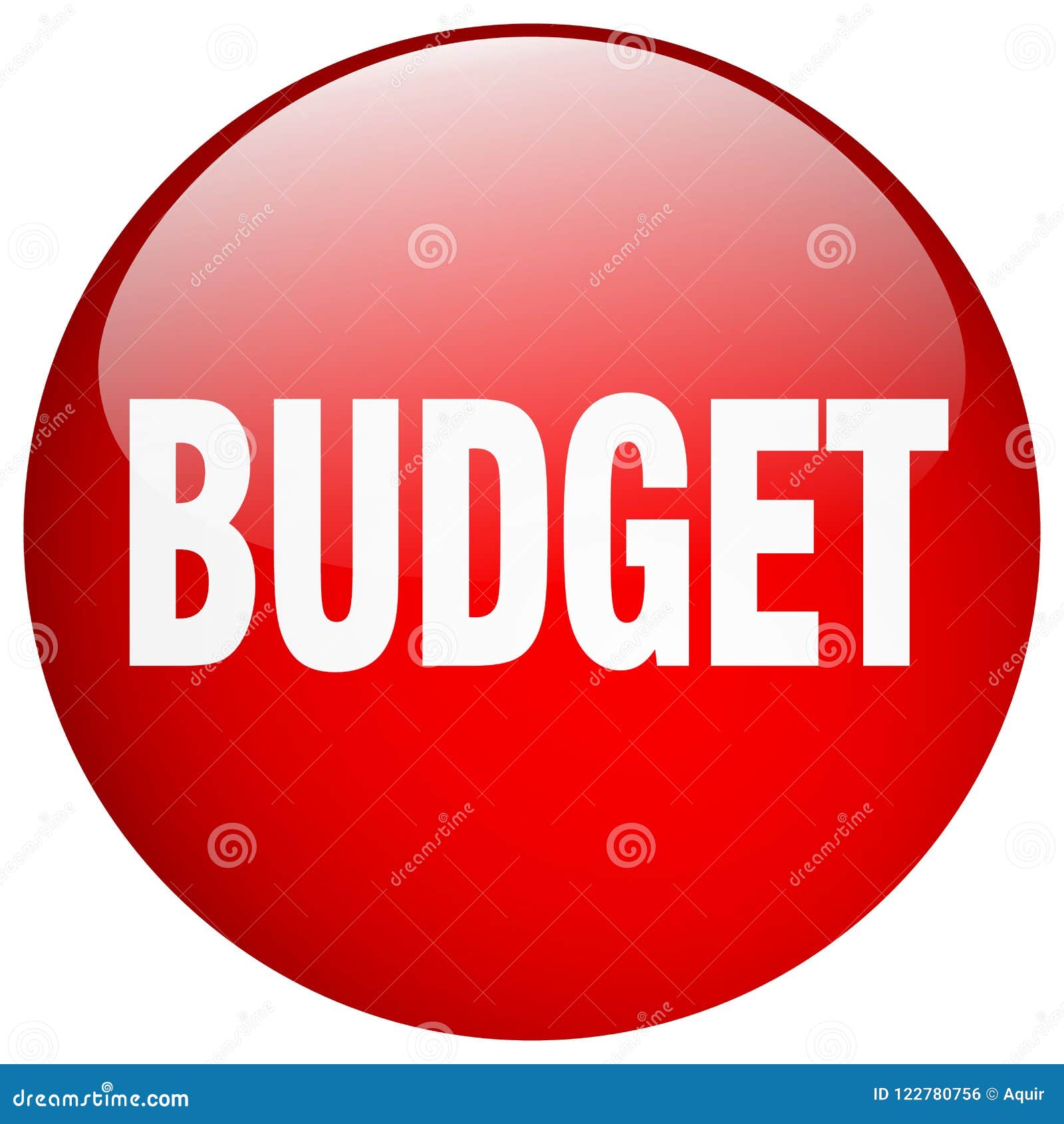 Budget button stock vector. Illustration of website - 122780756