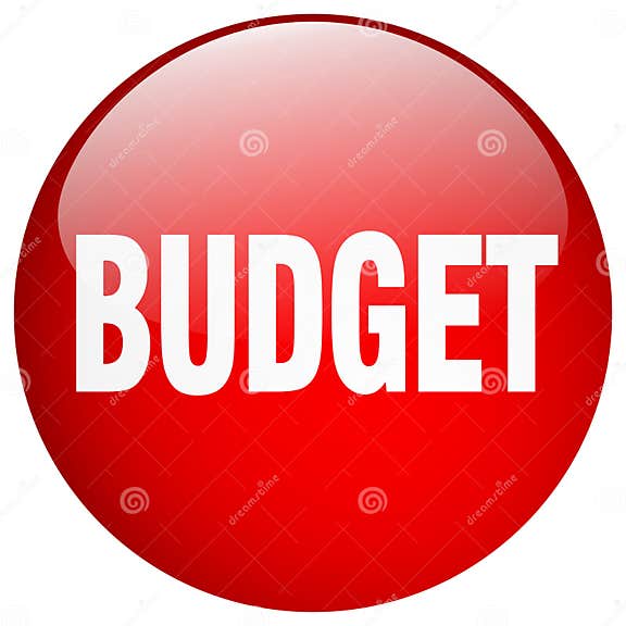 Budget button stock vector. Illustration of website - 122780756
