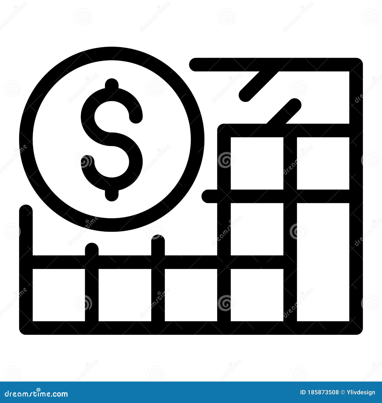 Budget Calculator Icon, Outline Style Stock Vector - Illustration of ...