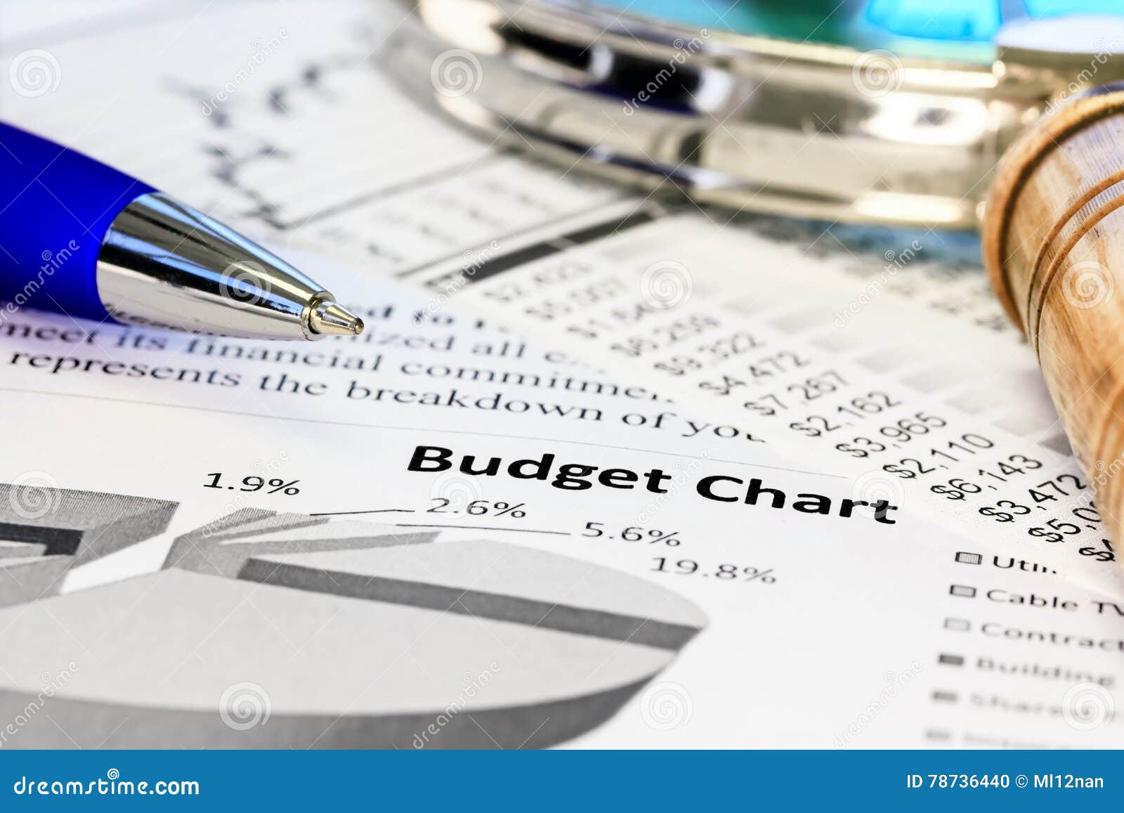 Budget Charts stock photo. Image of accounting, commerce - 78736440