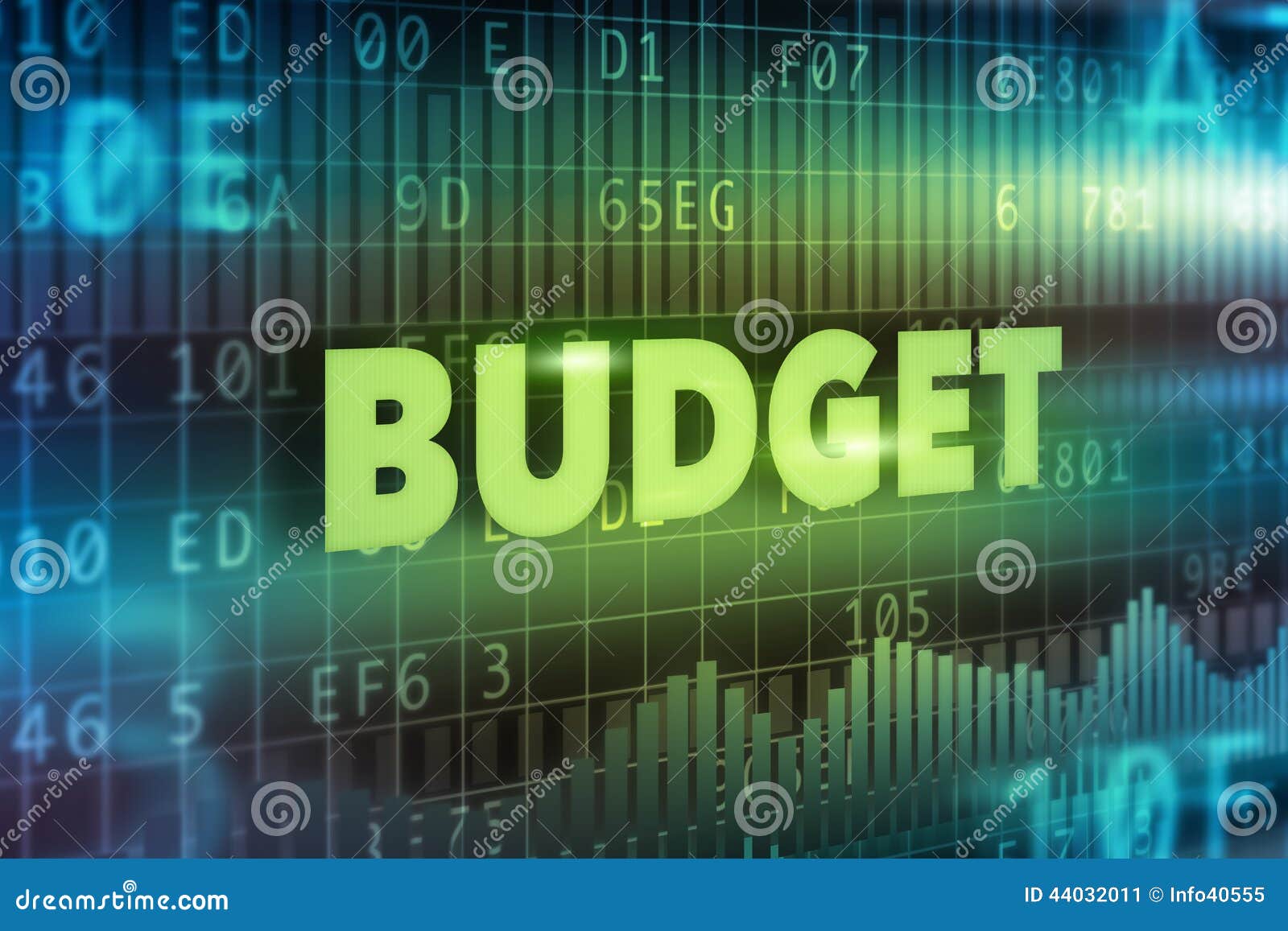 Budget concept stock illustration. Illustration of graph - 44032011