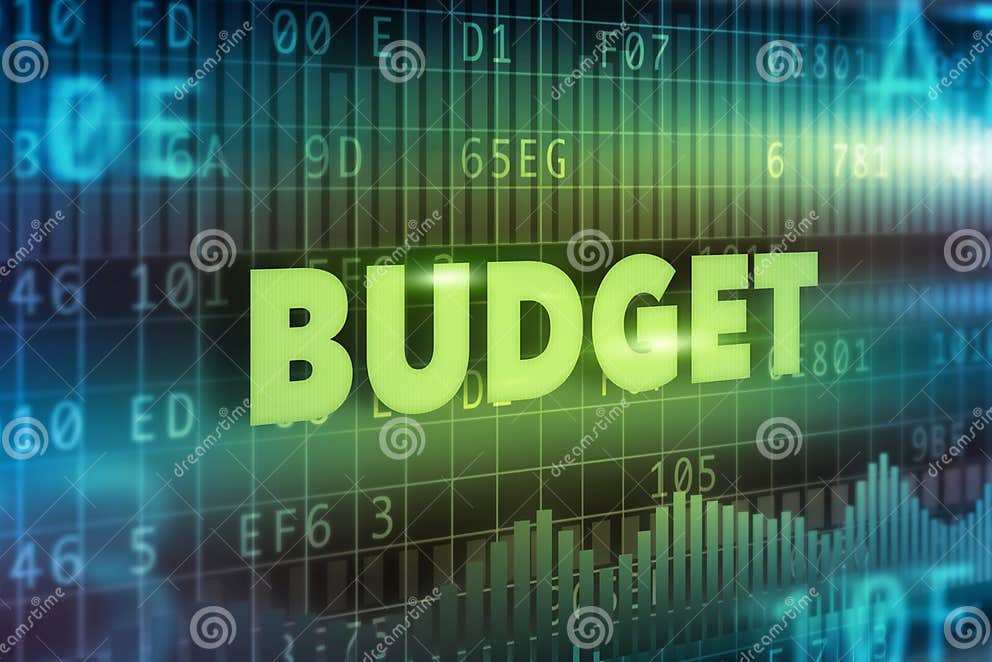 Budget concept stock illustration. Illustration of graph - 44032011