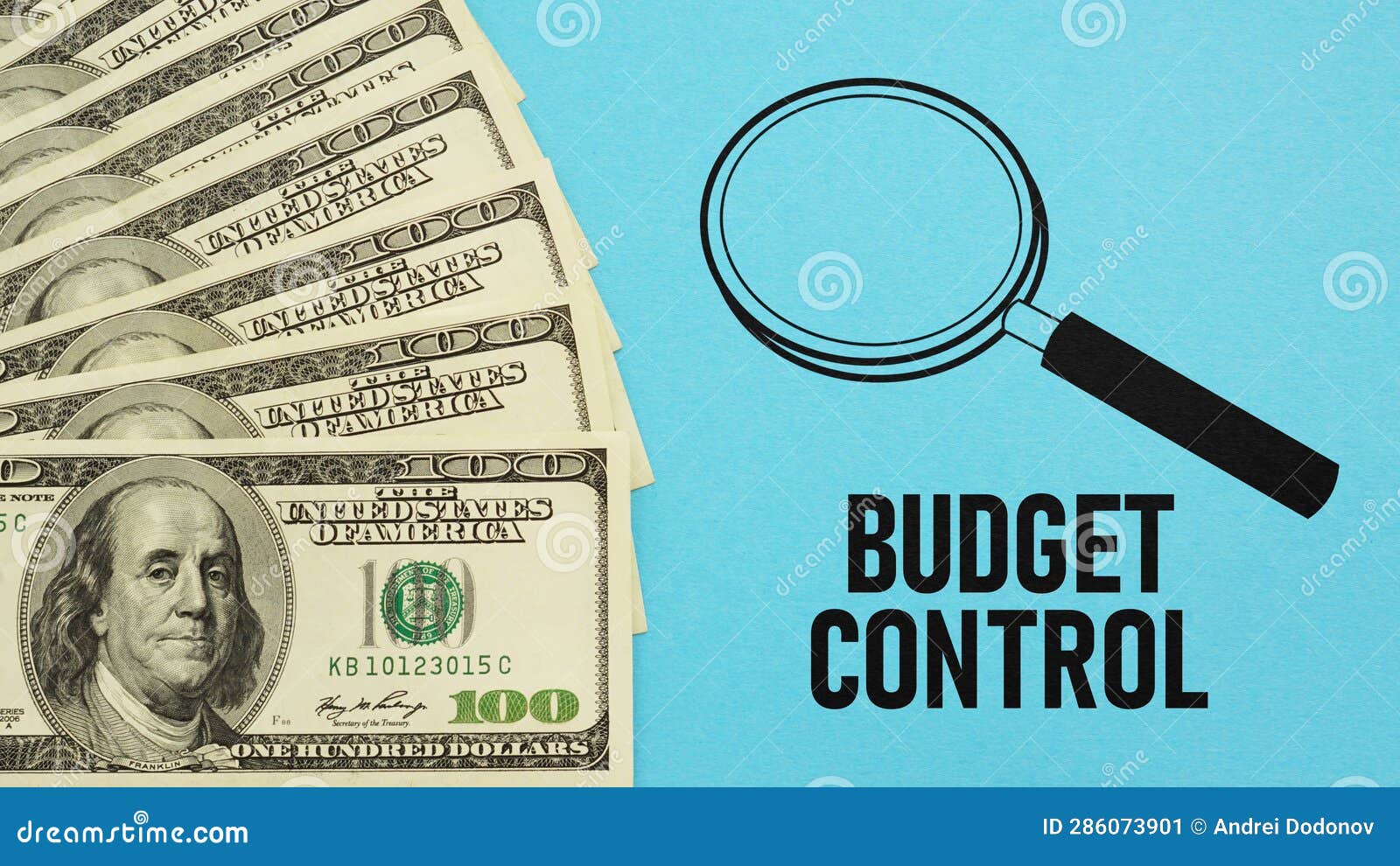 Budget Control is Shown Using the Text Stock Image - Image of loan ...