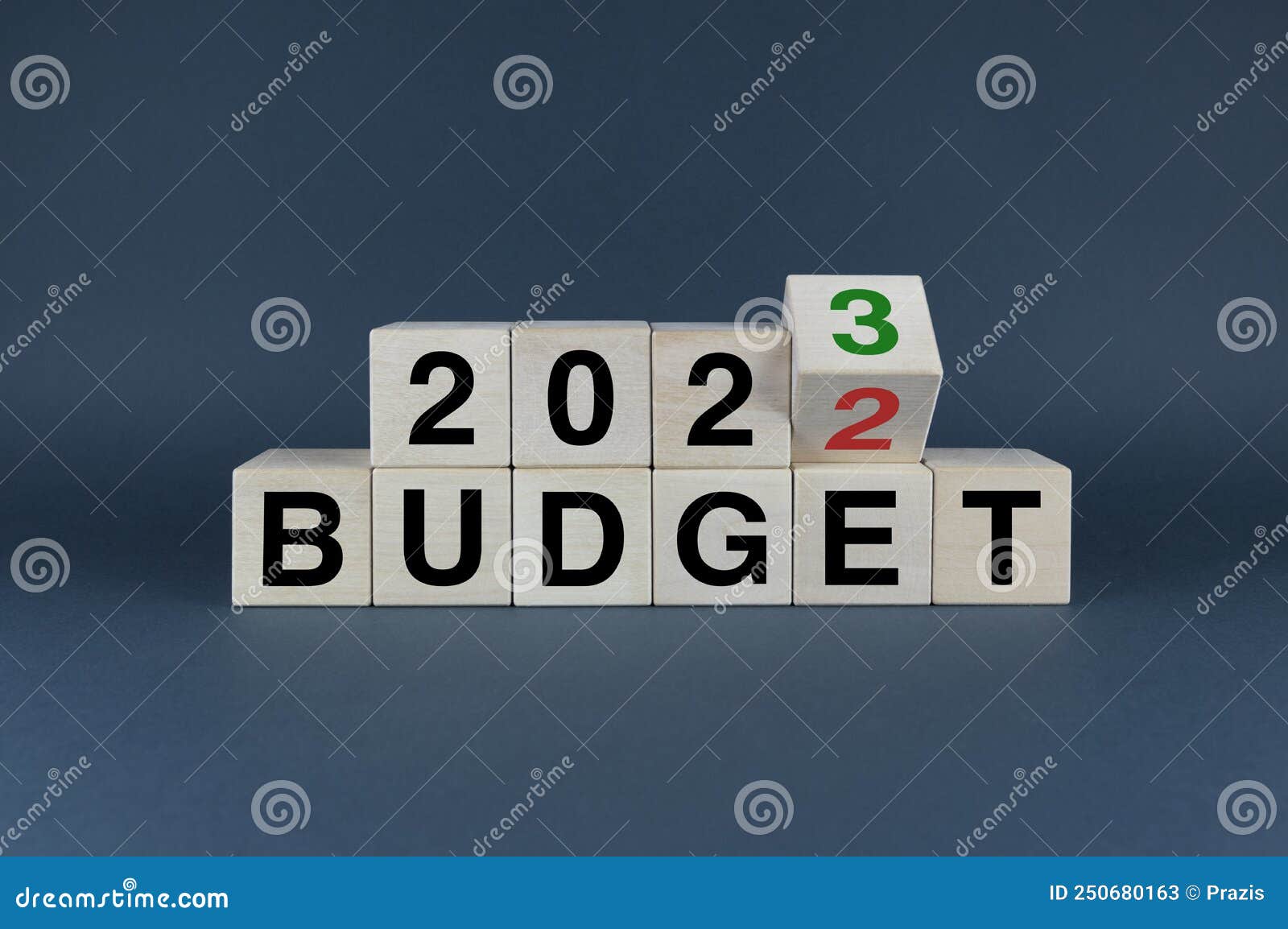 Budget 2022 - 2023. Cubes Form the Words Budget 2022 - 2023 Stock Image ...