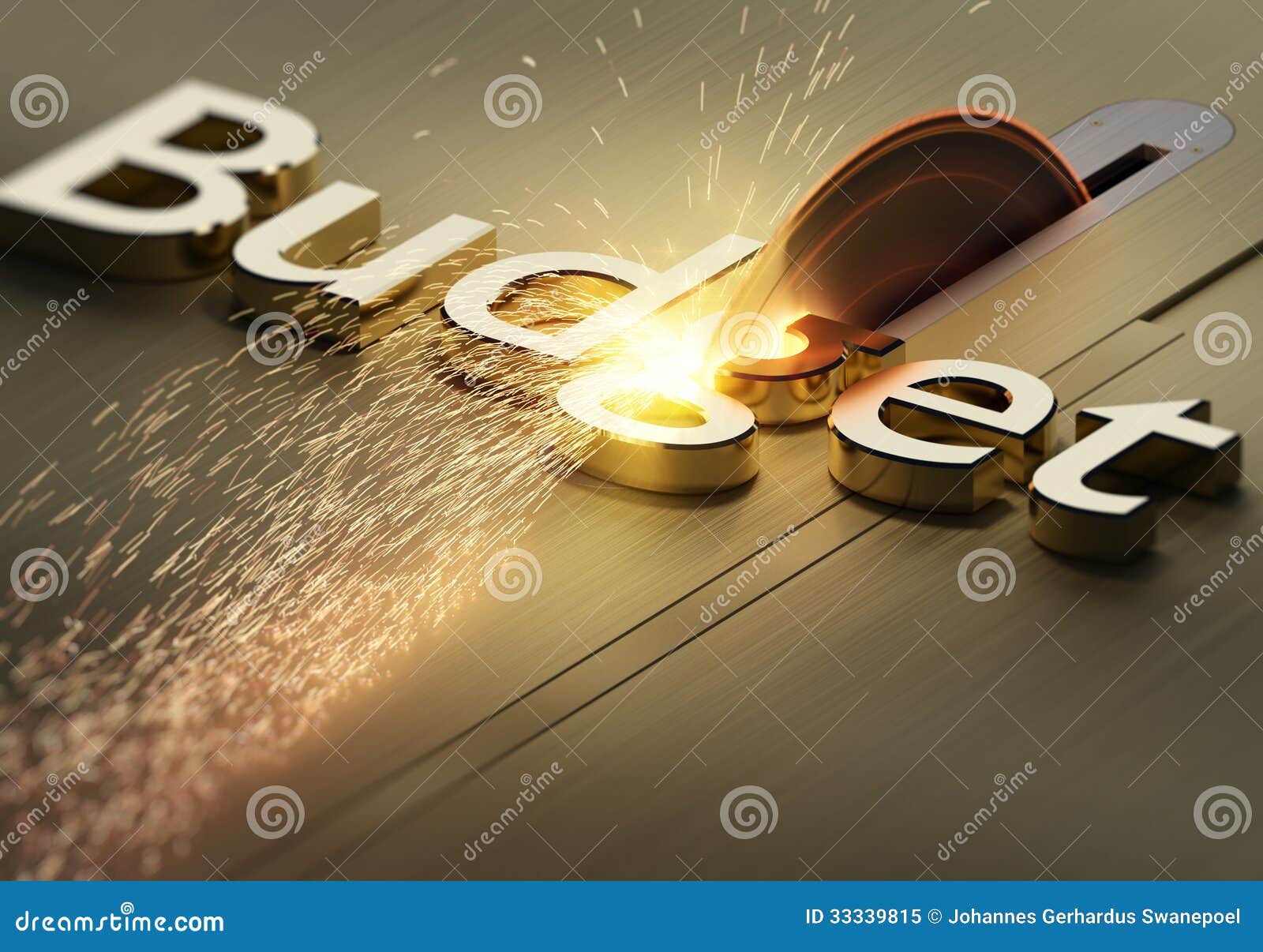 Budget Cut - Conceptual stock illustration. Illustration of glow - 33339815