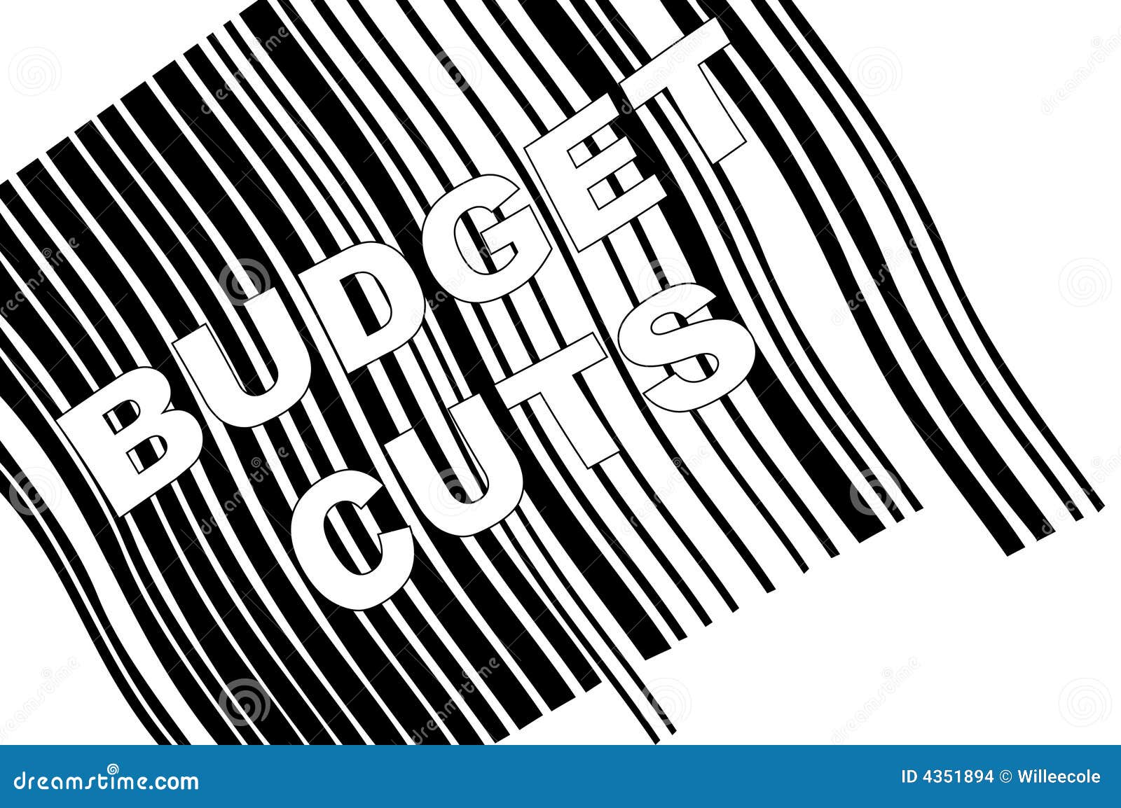 Budget cuts stock vector. Illustration of financial, concept - 4351894