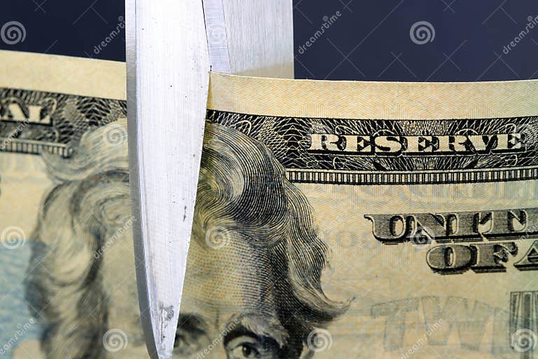 Budget Cuts / Inflation stock image. Image of green, twenty - 23617111