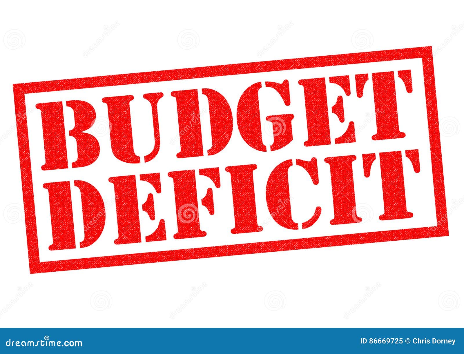 BUDGET DEFICIT stock illustration. Illustration of economy - 86669725