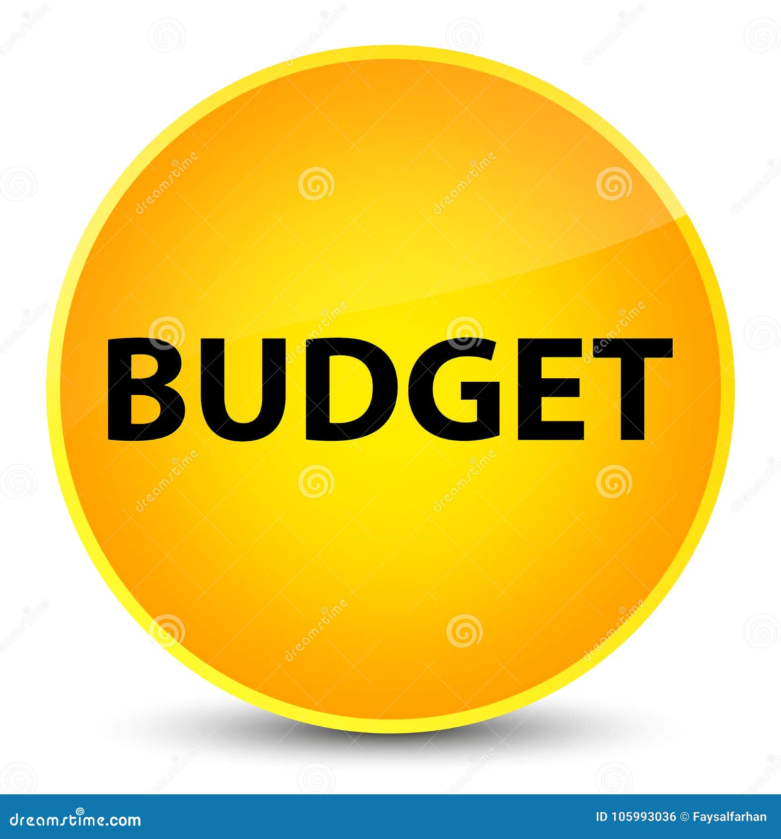 Budget Elegant Yellow Round Button Stock Illustration - Illustration of ...