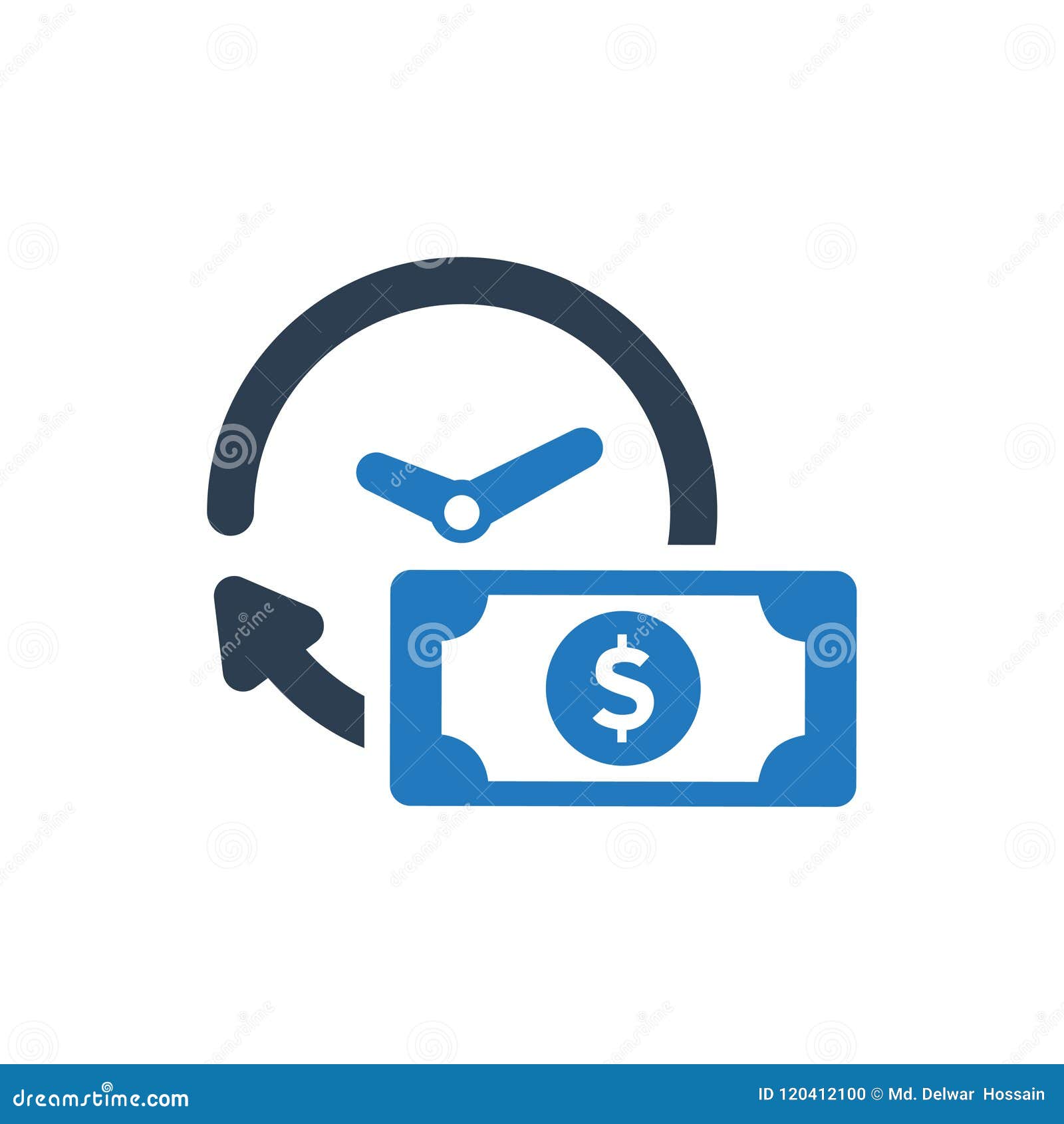 Budget Estimate Icon stock vector. Illustration of symbol - 120412100