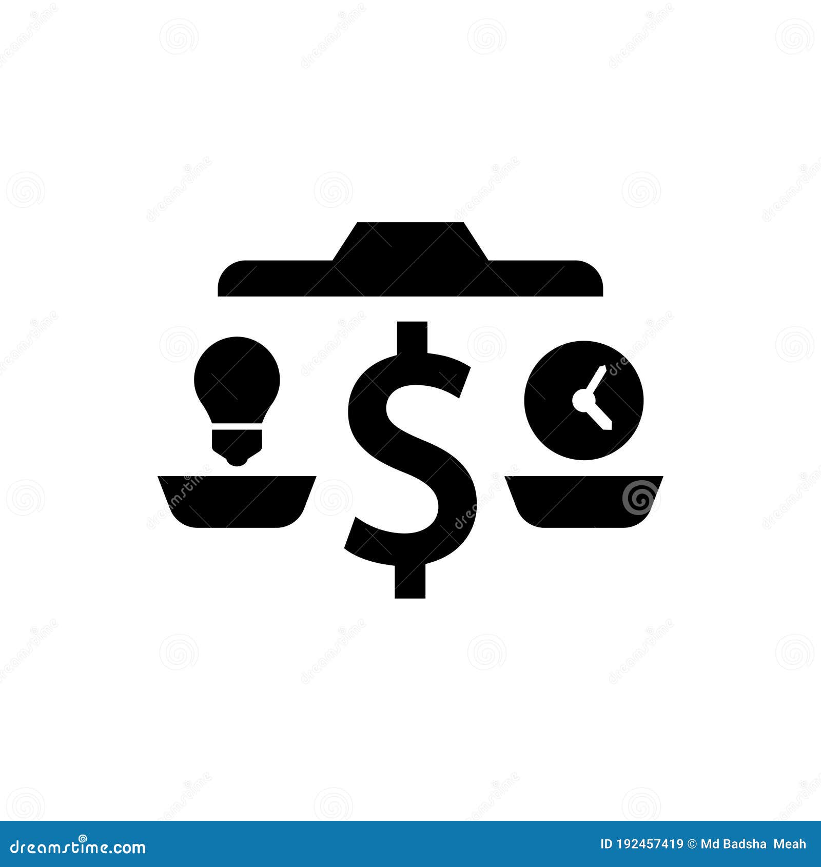 Budget Estimate Icon stock vector. Illustration of money - 192457419