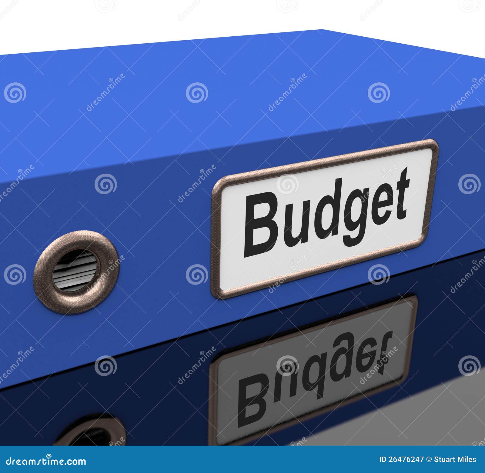 Budget File with Report on Spending Plan Stock Image - Image of budget ...