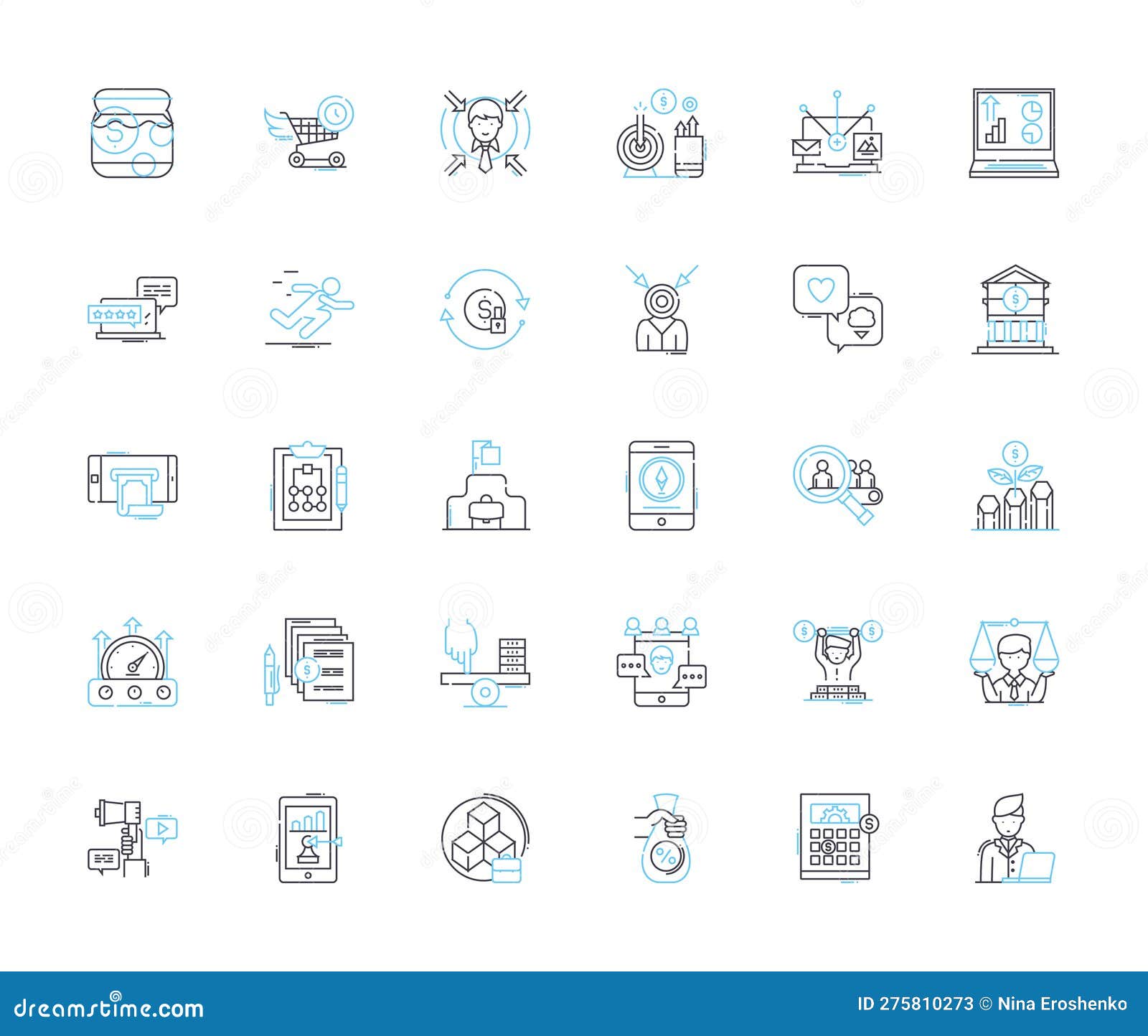 Budget Constraints And Indifference Curves Graph In Economics Cartoon ...