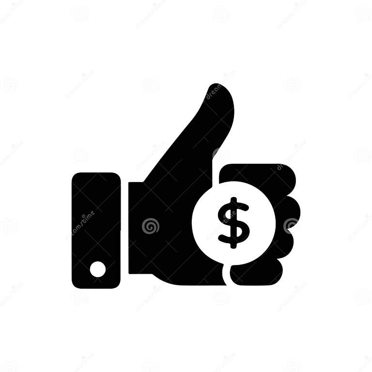 Budget Friendly Icon Silhouette Vector Art Design Stock Illustration ...