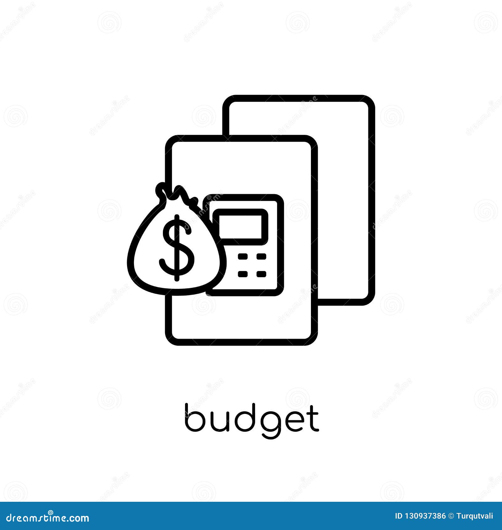 Budget Icon from Startup Collection. Stock Vector - Illustration of ...