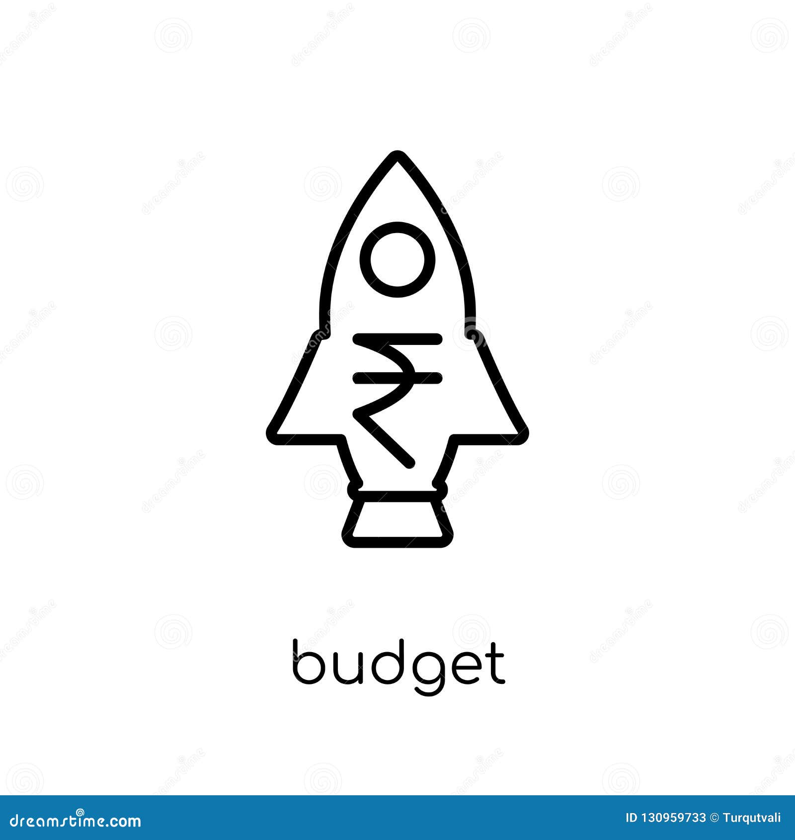 Budget Icon from Startup Collection. Stock Vector - Illustration of ...