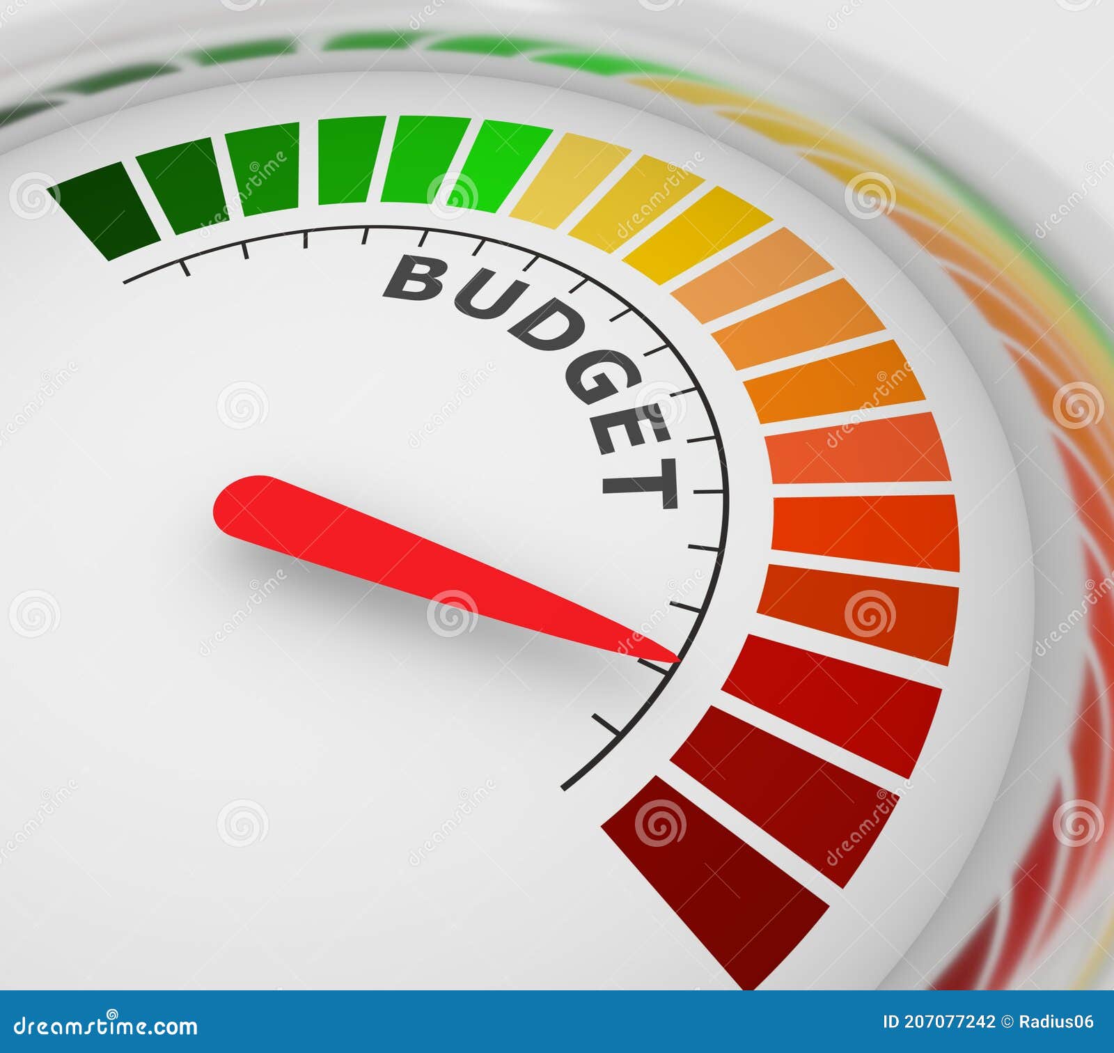 Budget measuring scale stock illustration. Illustration of data - 207077242