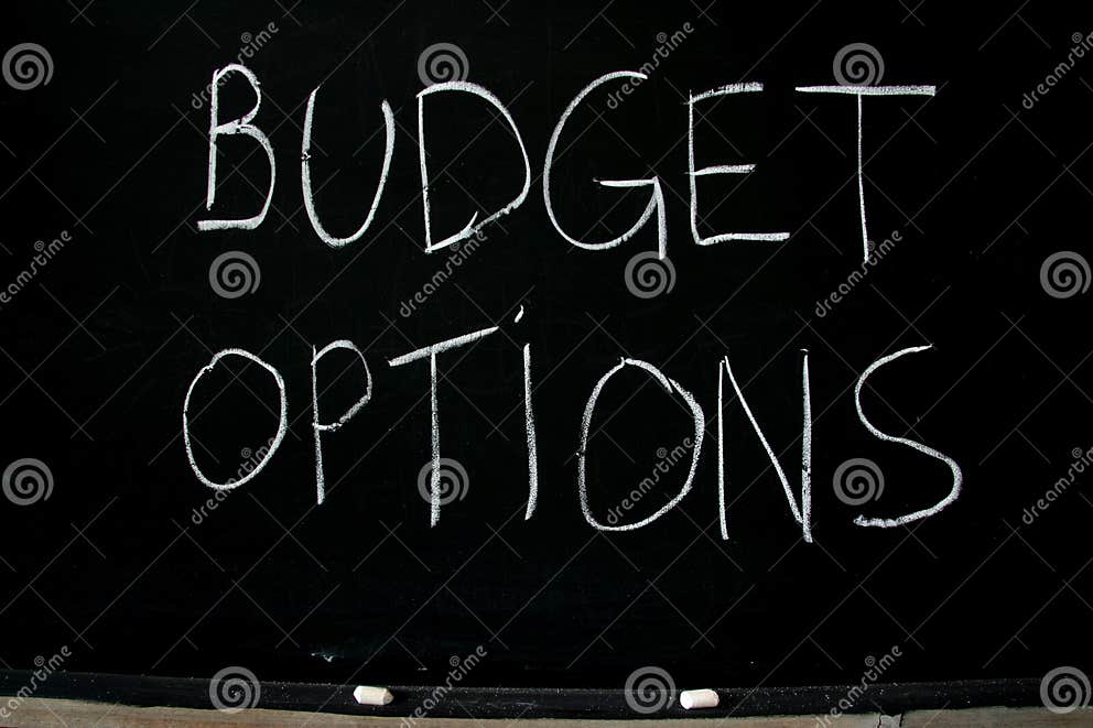 Budget options stock photo. Image of expenditure, amount - 6796742