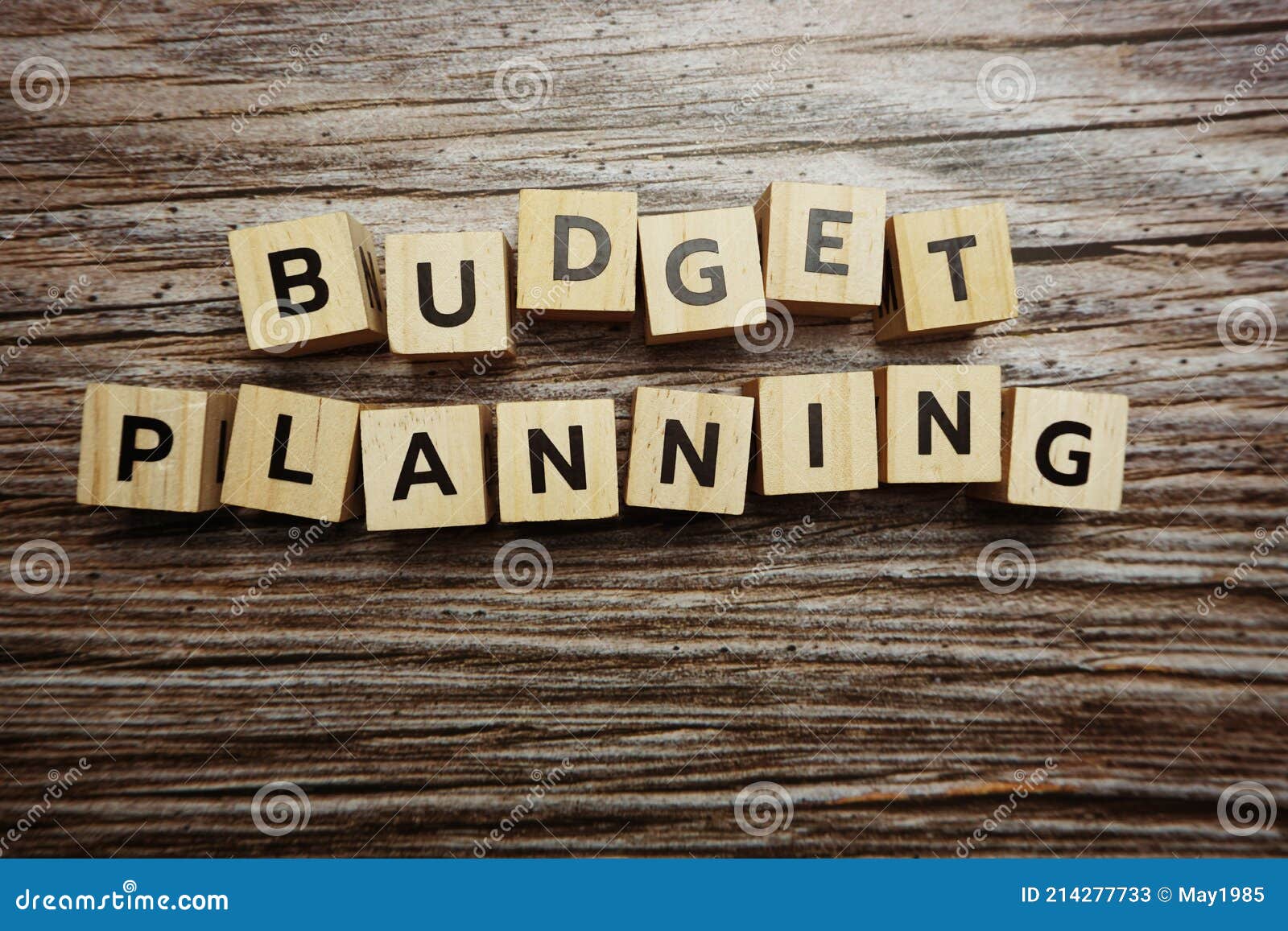 Budget Planning Alphabet Letters on Wooden Background Stock Image ...