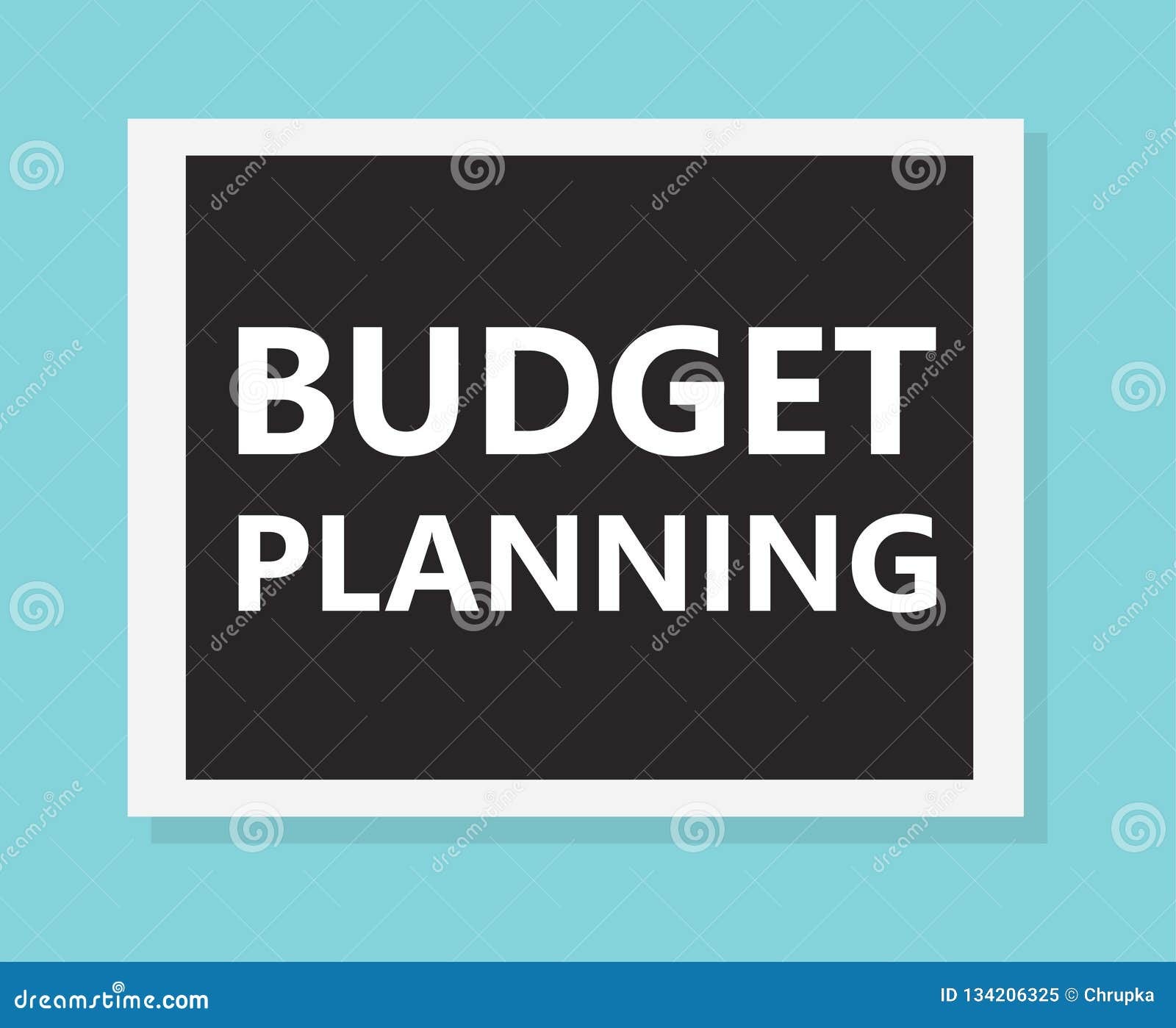 Budget planning stock vector. Illustration of vector - 134206325