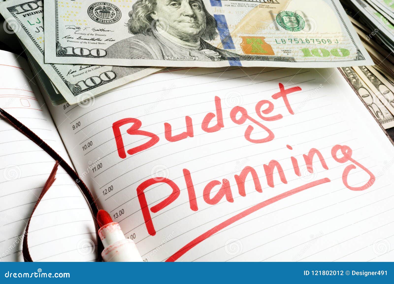 Budget Planning Handwritten in a Note. Stock Photo - Image of liability ...