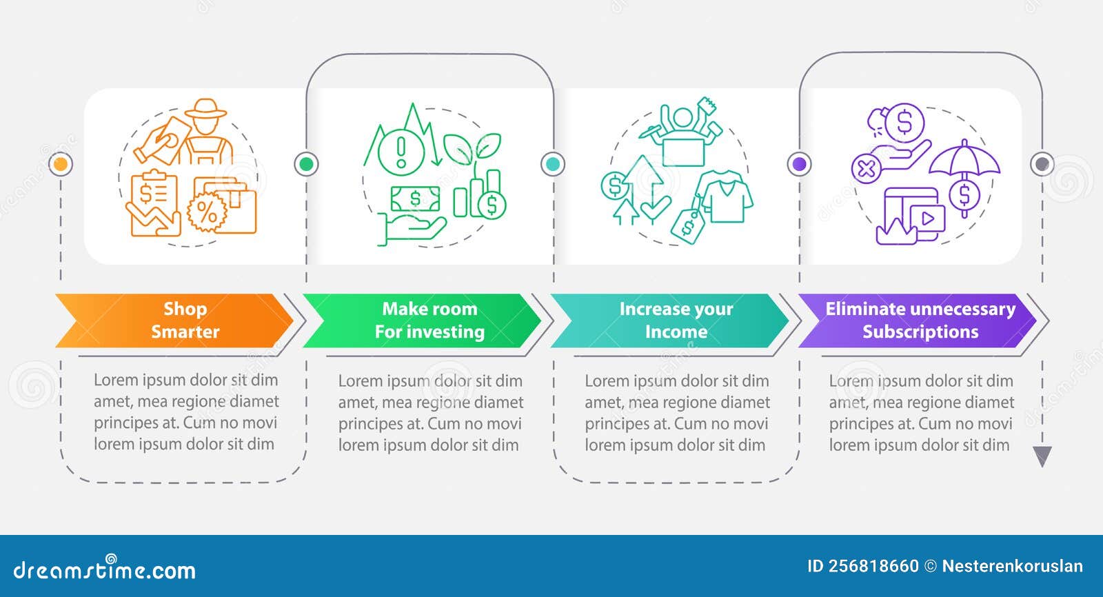 Budget Planning for Inflation Rectangle Infographic Template Stock ...