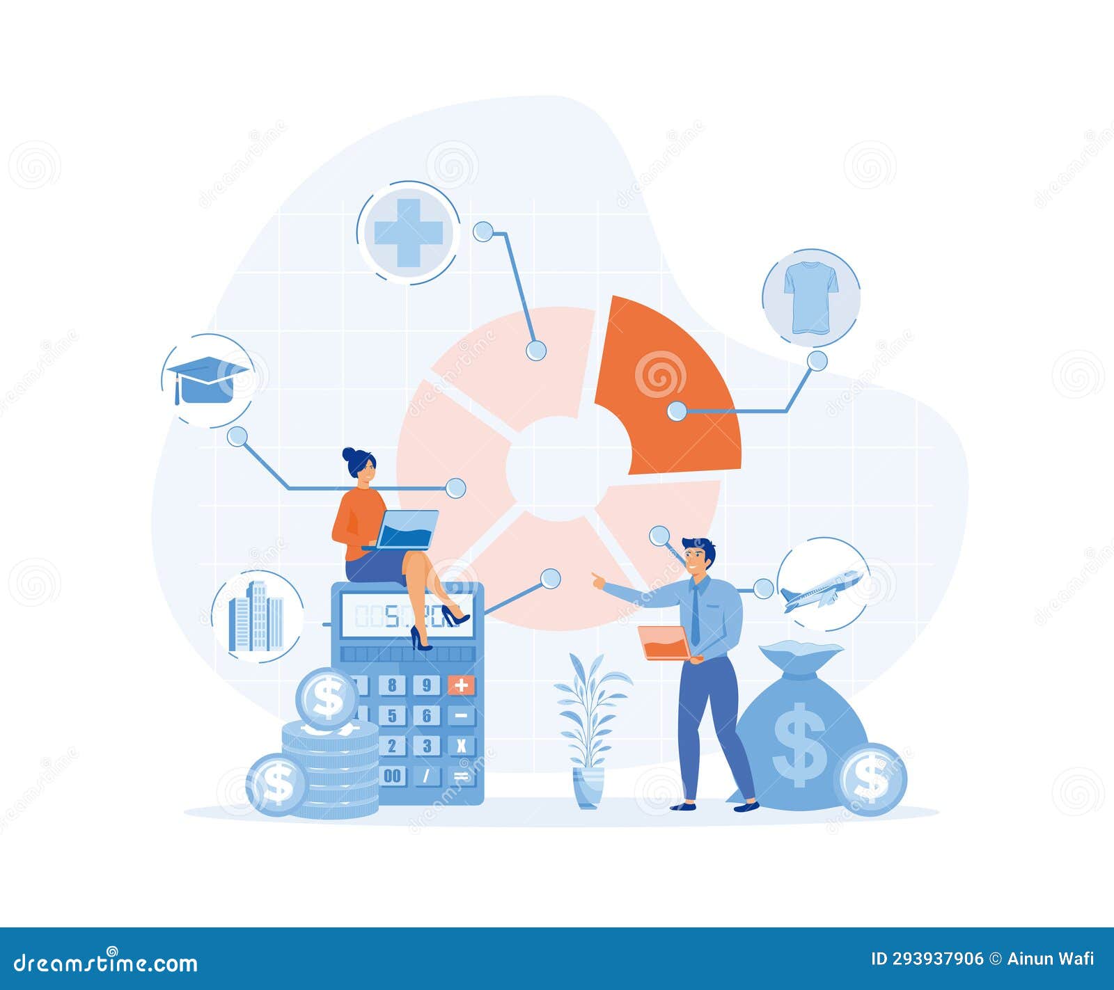 Budget Planning. People Analyzing Personal or Corporate Budget Stock ...