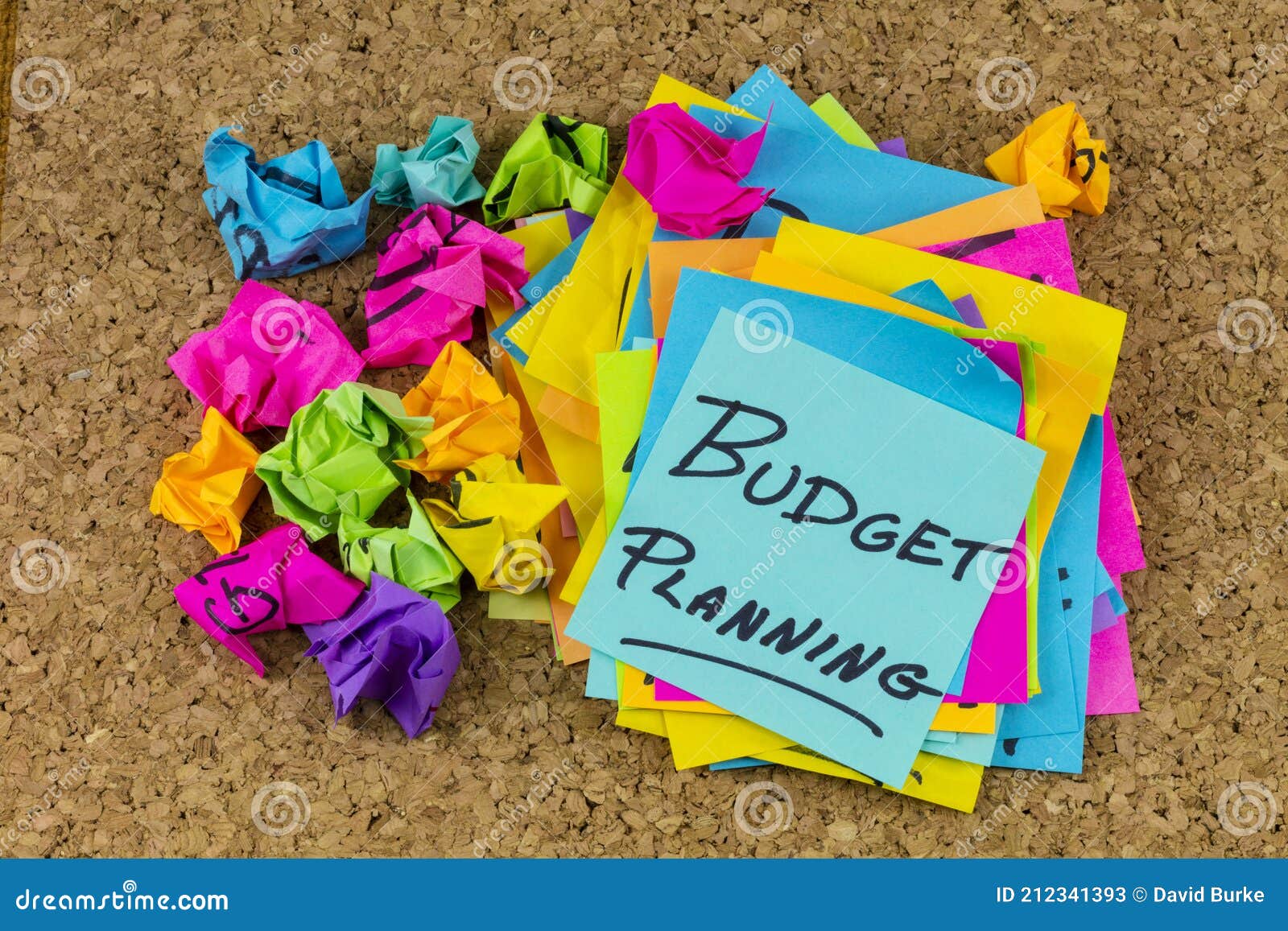 Budget Planning Plan Analysis Worksheet Session Draft Notes Stock Image ...