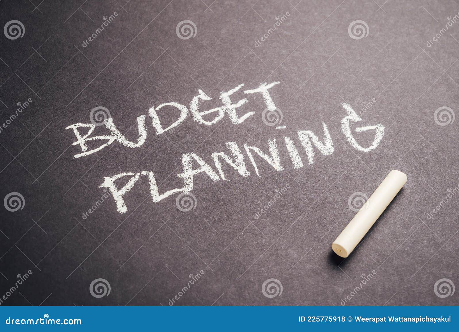 Budget Planning Text by Chalk Stock Photo - Image of blackboard, budget ...