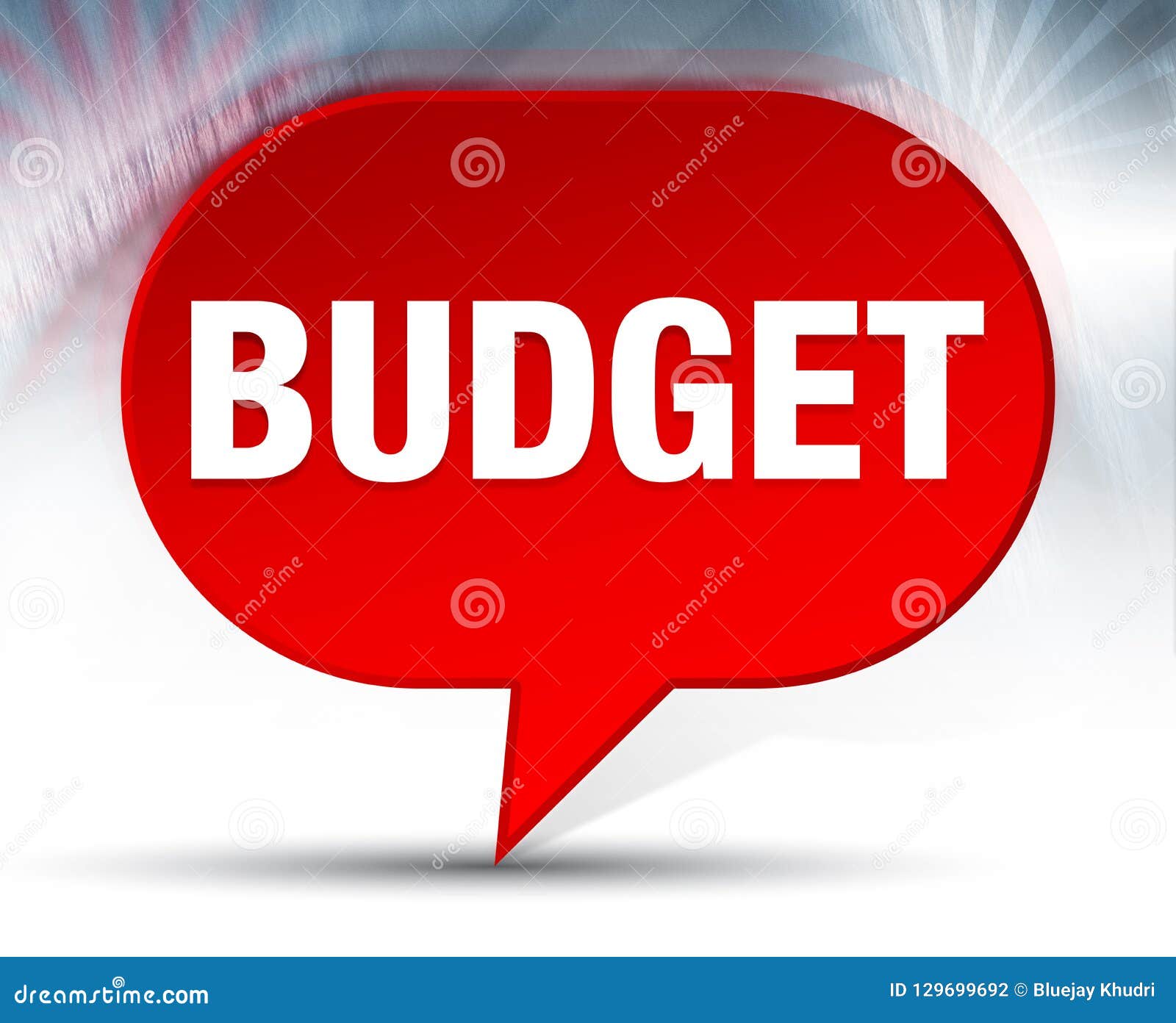Budget Red Bubble Background Stock Illustration - Illustration of ...
