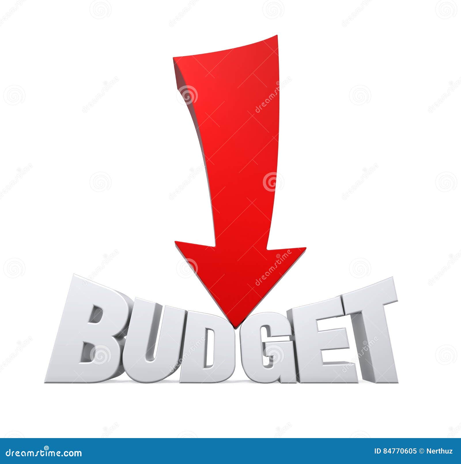 Budget Reduction Concept stock illustration. Illustration of budget ...