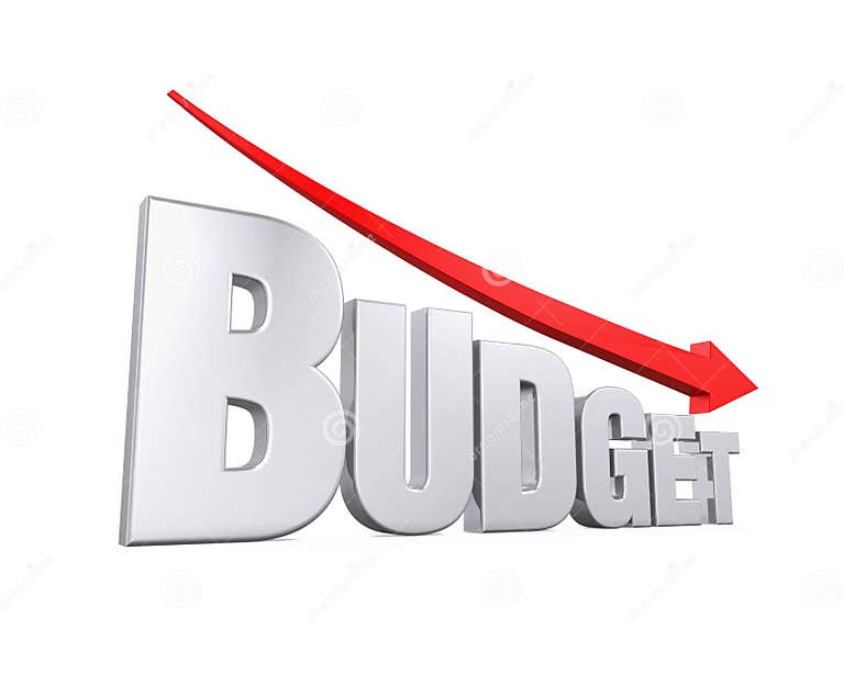 Budget Reduction Concept stock illustration. Illustration of expenses ...