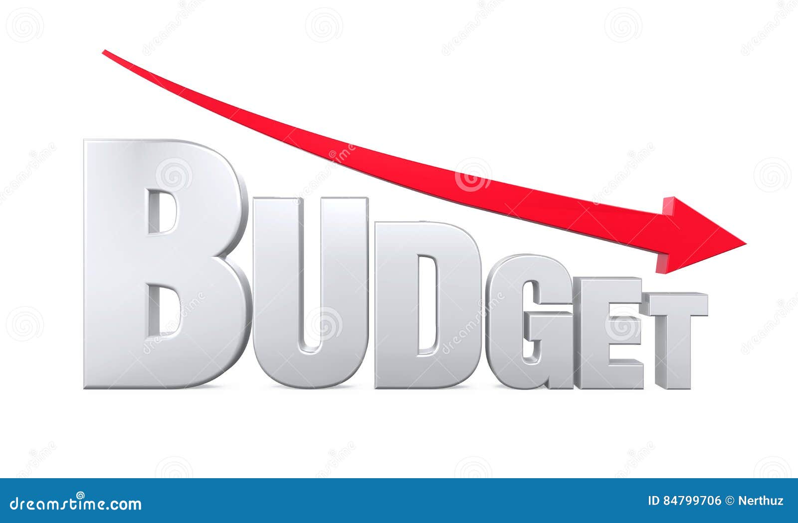 Budget Reduction Concept stock illustration. Illustration of expense ...