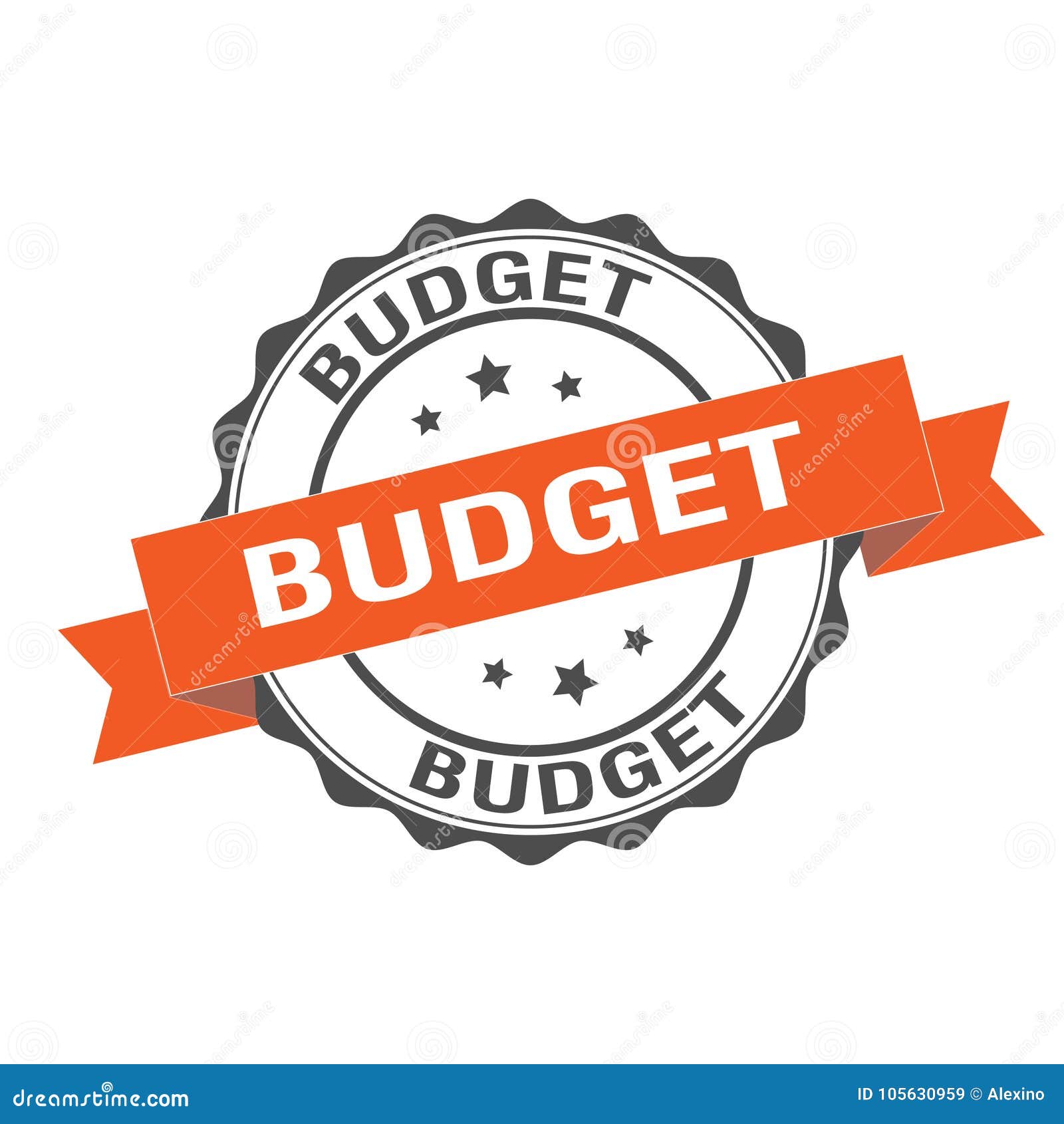Budget stamp illustration stock vector. Illustration of sign - 105630959