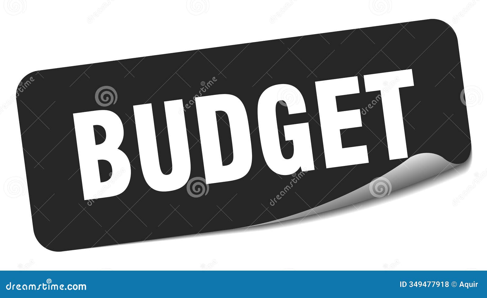 Budget Sticker. Budget Label Stock Vector - Illustration of background ...